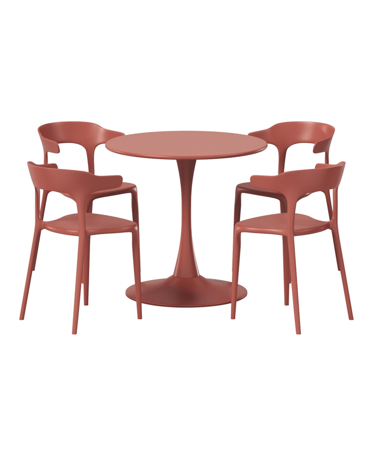 Click here for WestinTrends 5-Piece Outdoor Metal Patio Dining Ta... prices