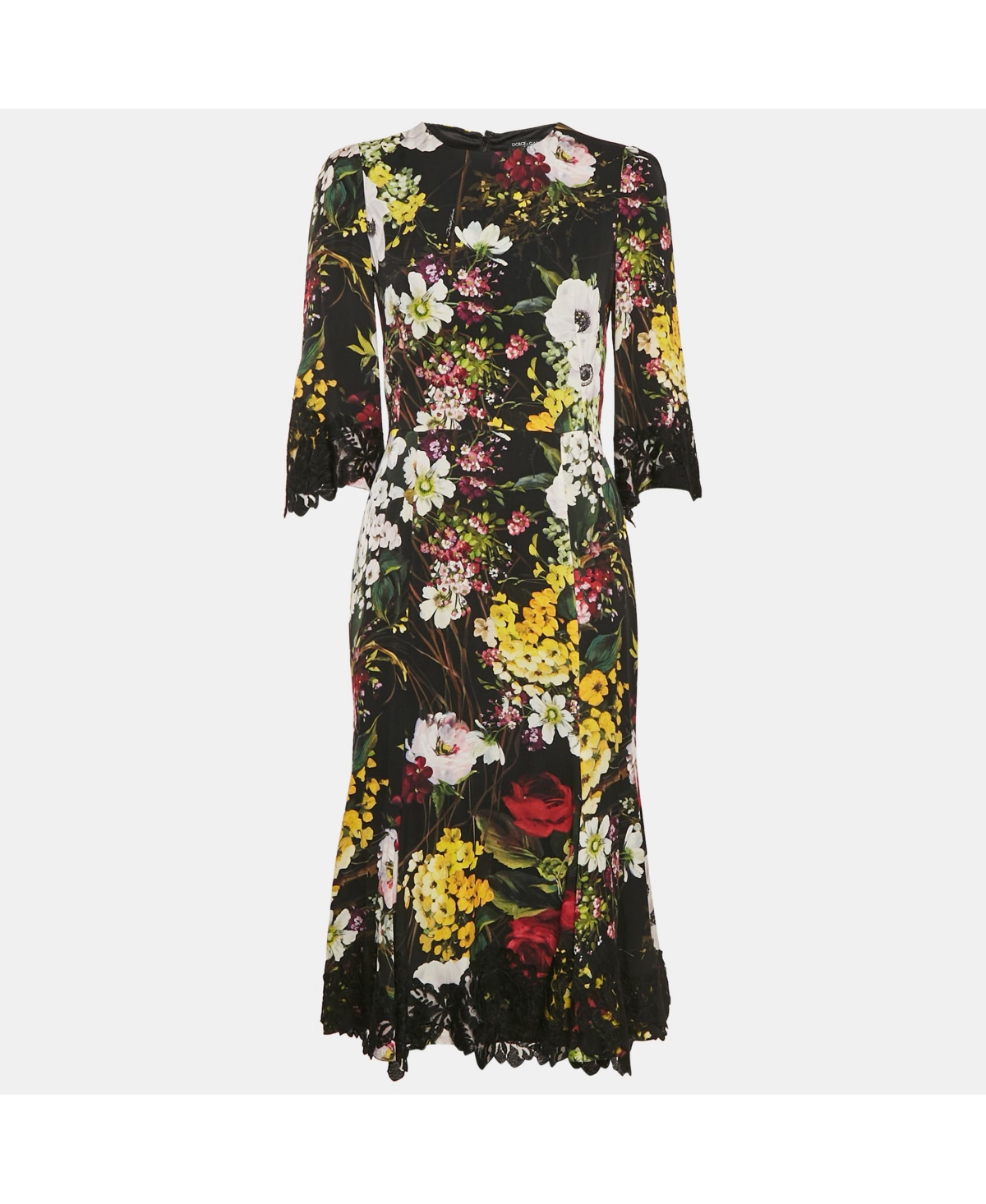 Click here for Pre-Owned Dolce & Gabbana Womens Black Floral Prin... prices