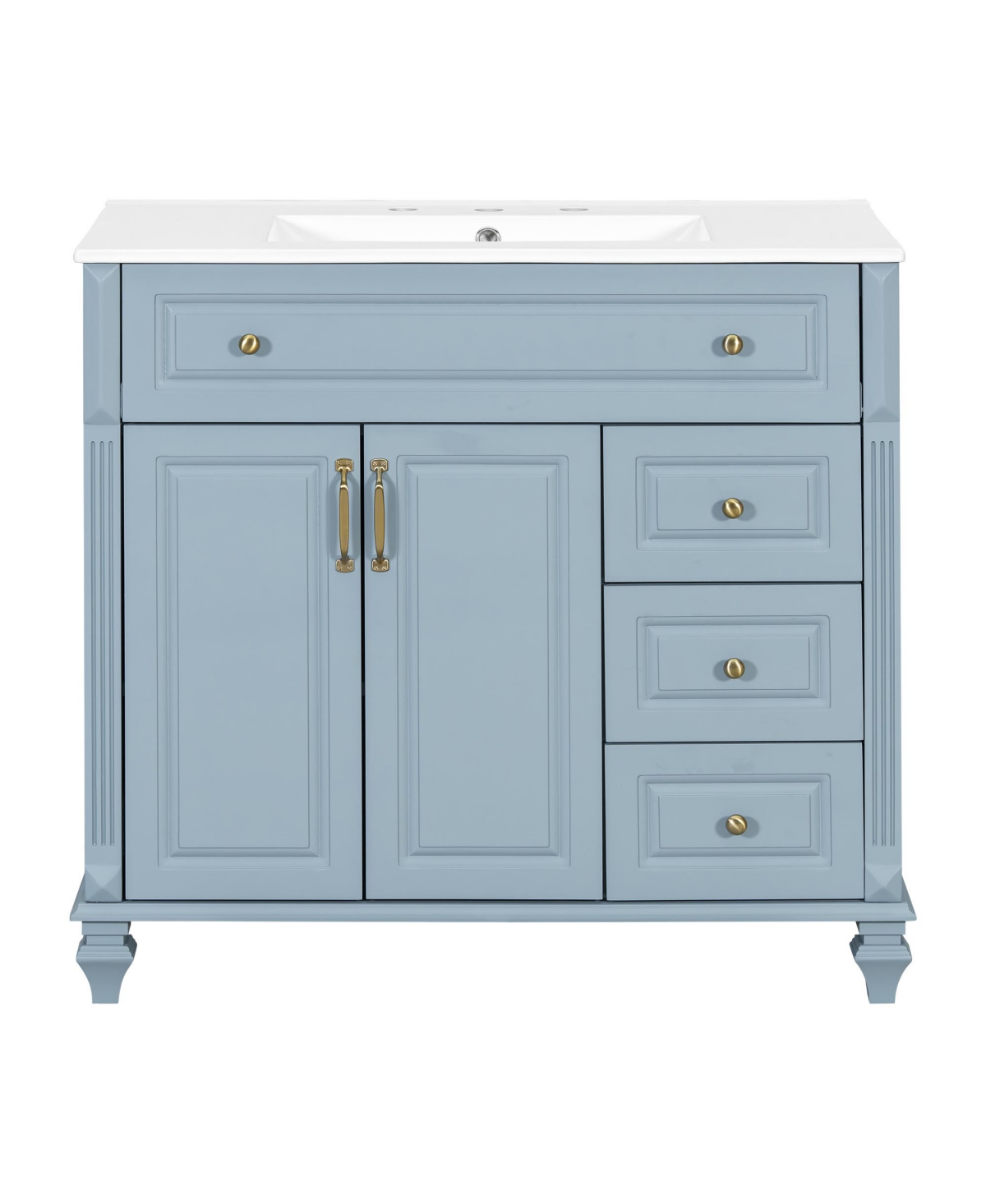 Click here for Casainc Solid Wood Vanity with Sink 3 Drawers 2 Do... prices