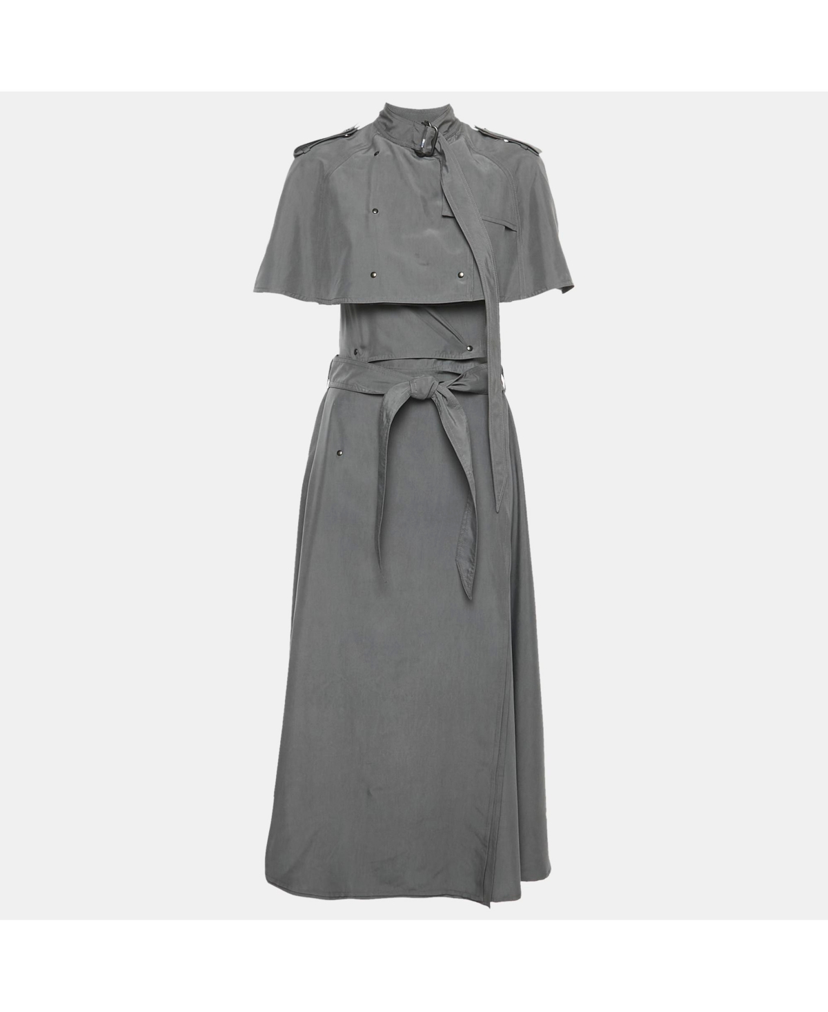 Click here for Pre-Owned Burberry Womens Grey Taffeta Silk Capele... prices