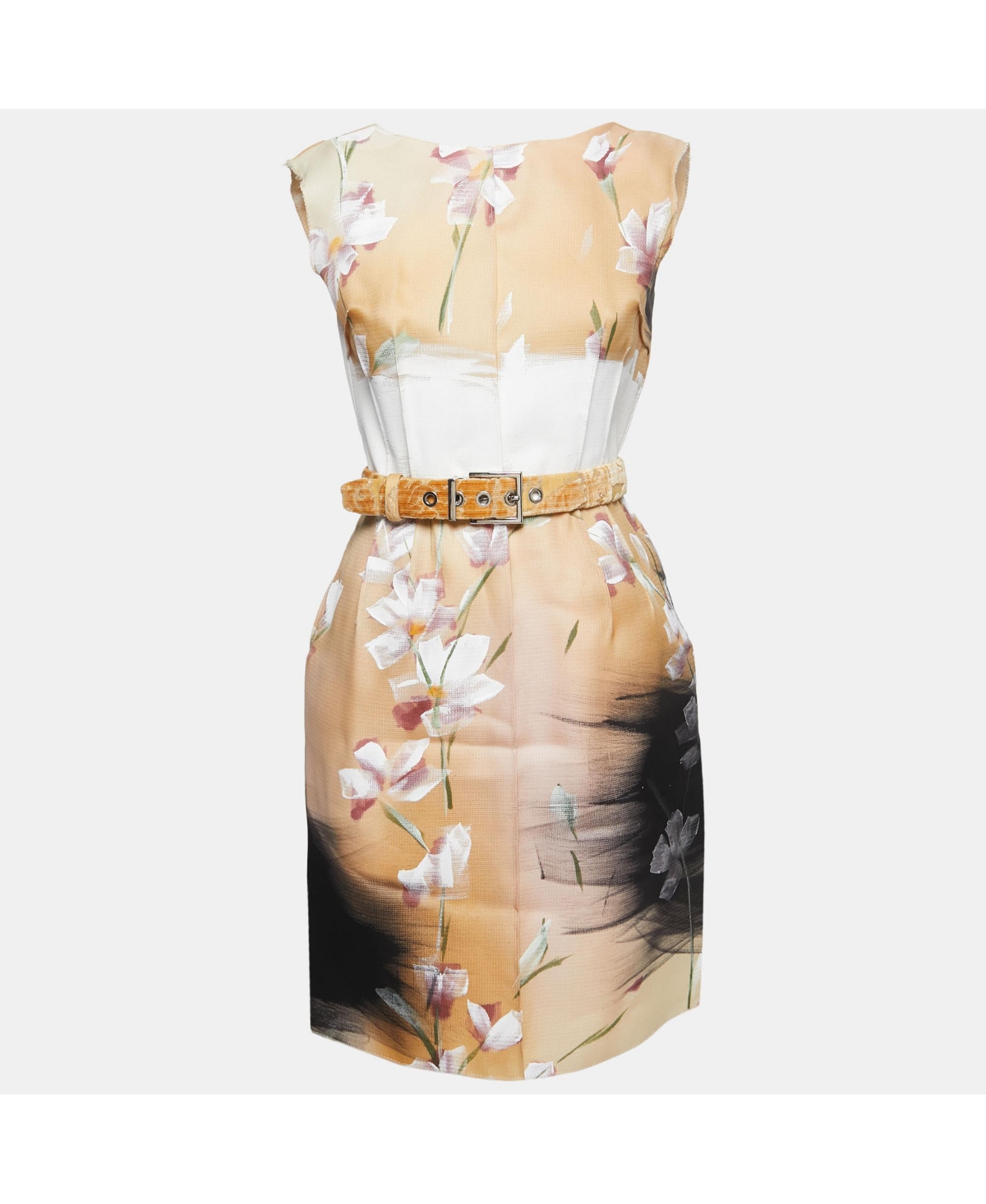 Click here for Pre-Owned Dolce & Gabbana Womens Beige Floral Hand... prices