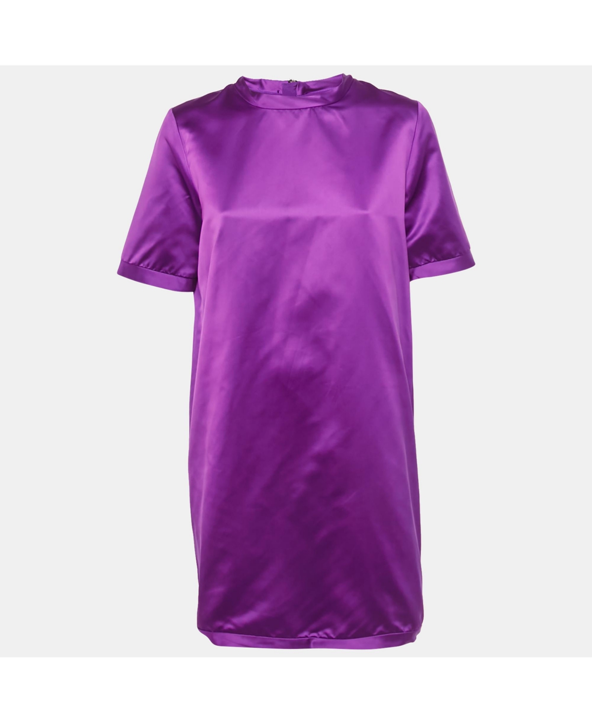 Click here for Pre-Owned Burberry Womens Purple Satin Shift Dress prices
