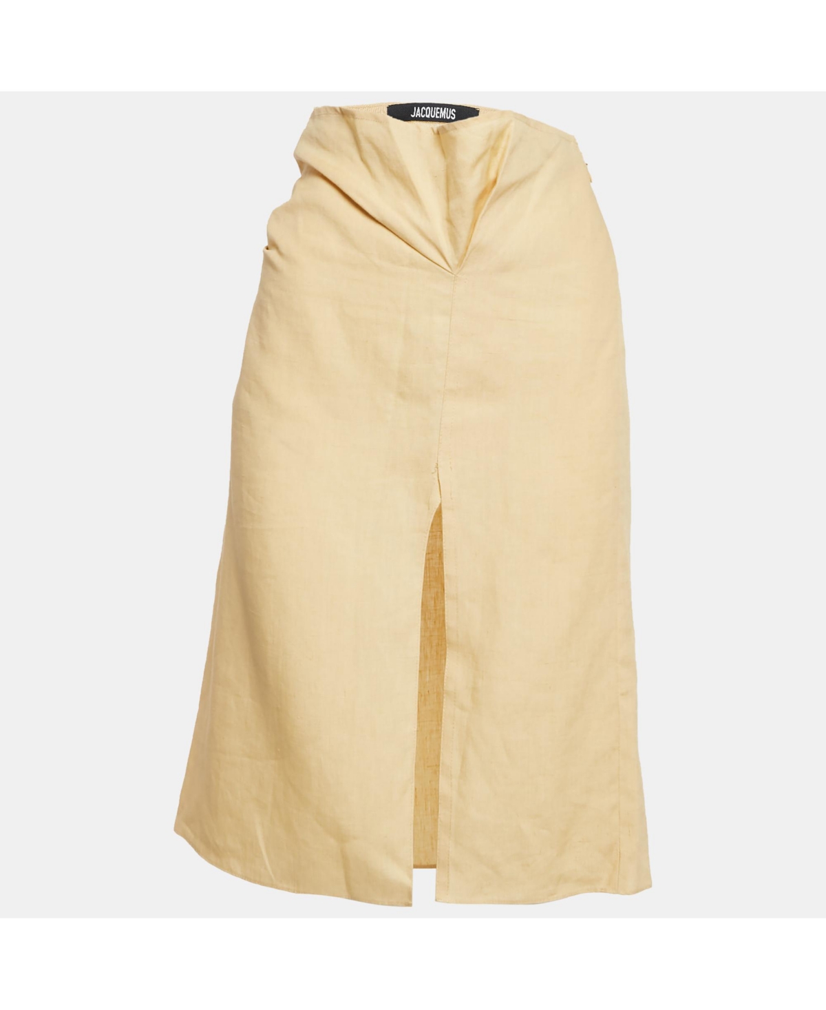 Click here for Pre-Owned Jacquemus Womens Yellow Linen Drape Styl... prices