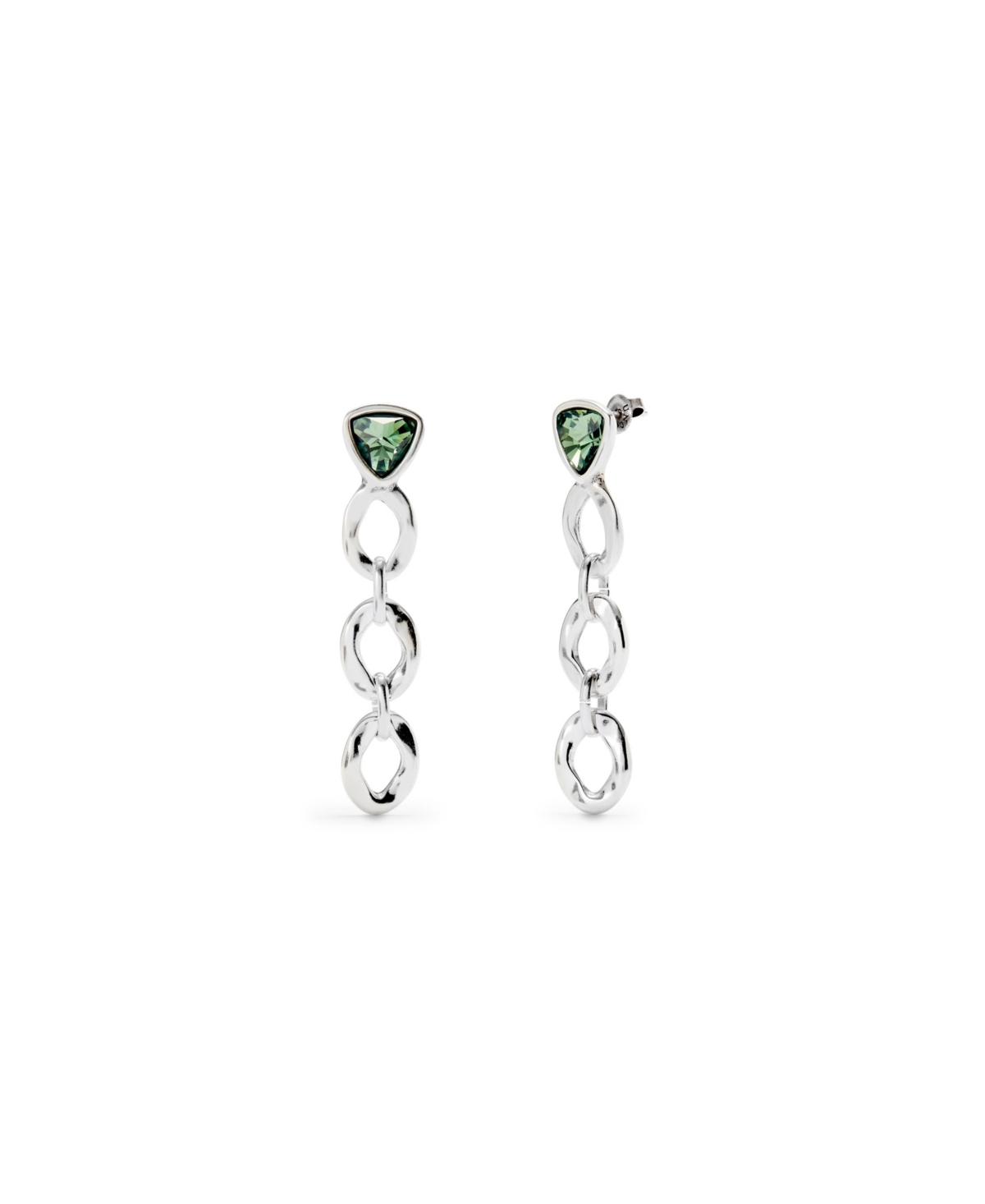 Click here for UNOde50 Silver Plated Dazzling Green Crystal Drop... prices