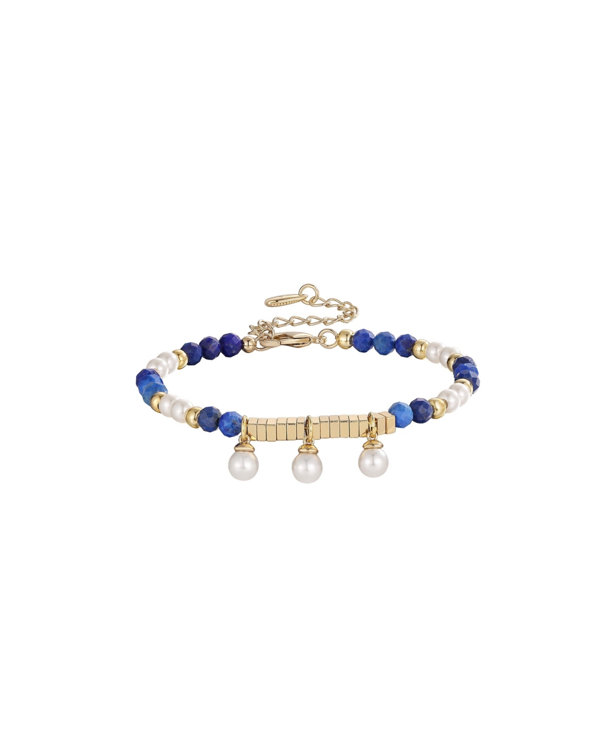 Click here for Retro Chic Poseidon Bracelet - Blue  white  gold prices