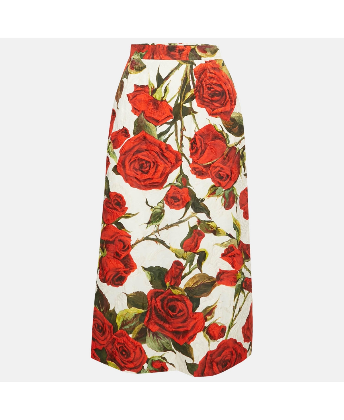 Click here for Pre-Owned Dolce & Gabbana Womens White Rose Print... prices