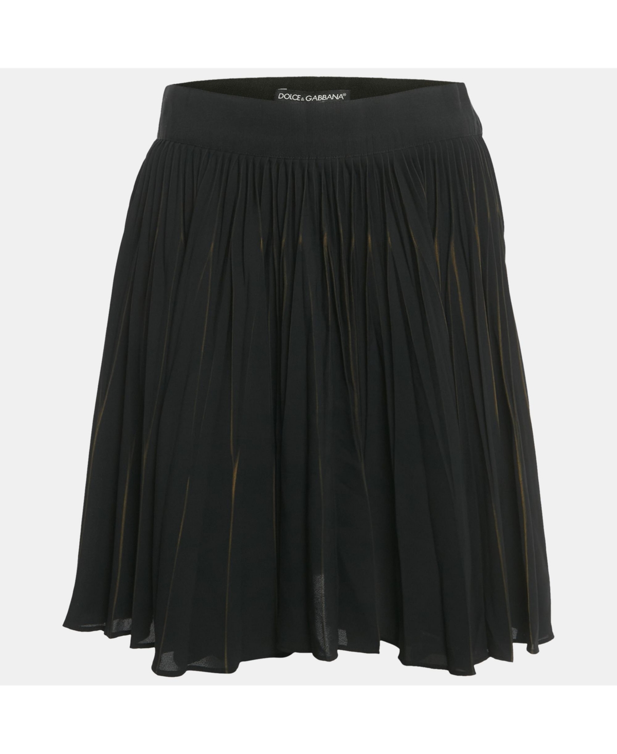 Click here for Pre-Owned Dolce & Gabbana Womens Black Crepe Pleat... prices