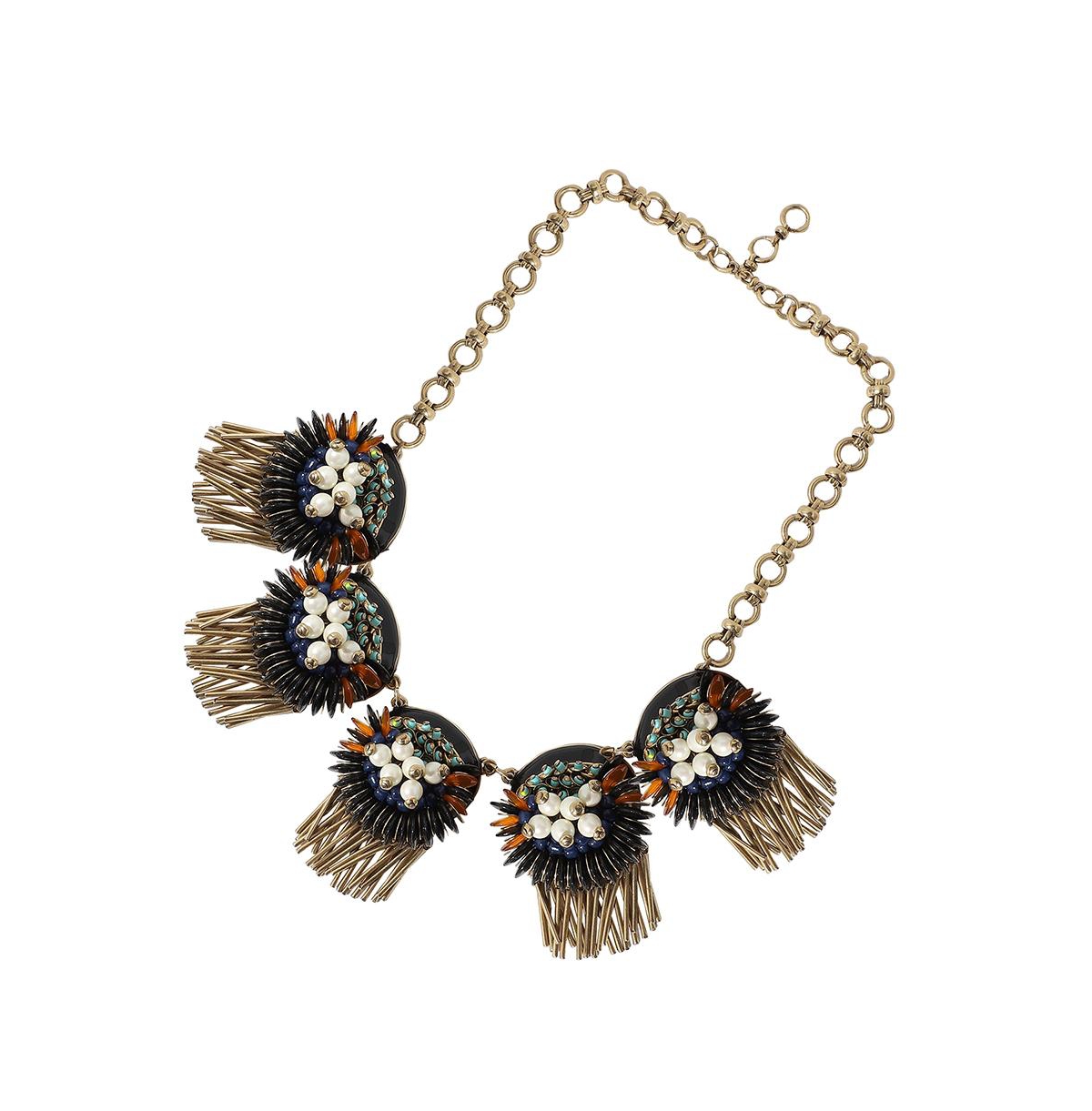 Click here for Party Stone Statement Necklace - Gold prices