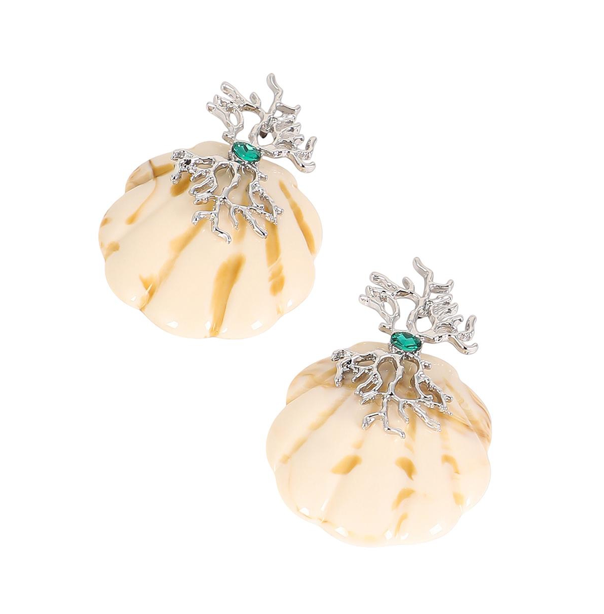 Click here for Womens The Veined-Conchiglia Drop Earrings - Metal... prices