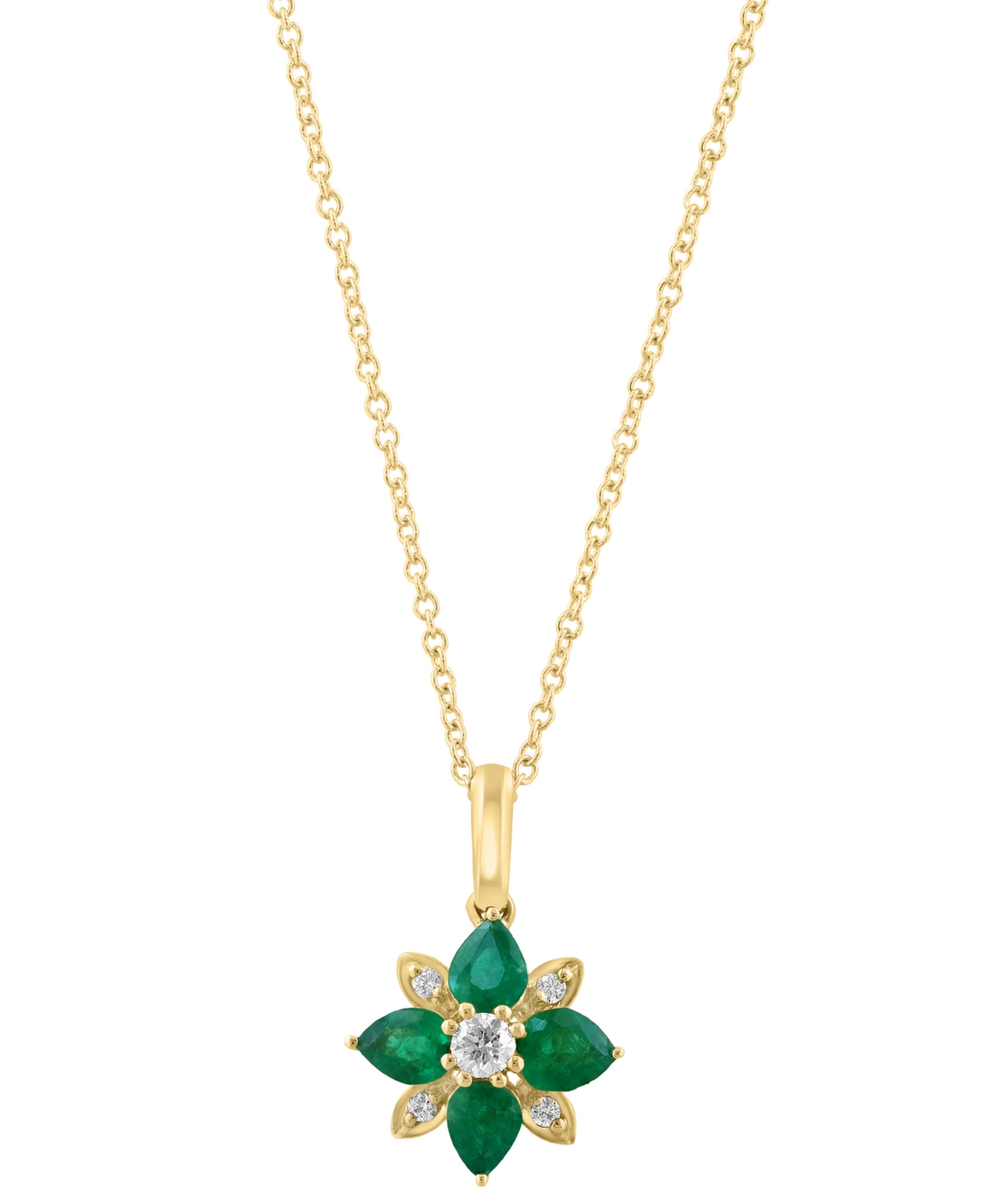 Click here for Effy Collection Diamond (1/8 ct. t.w.) & Emerald (... prices