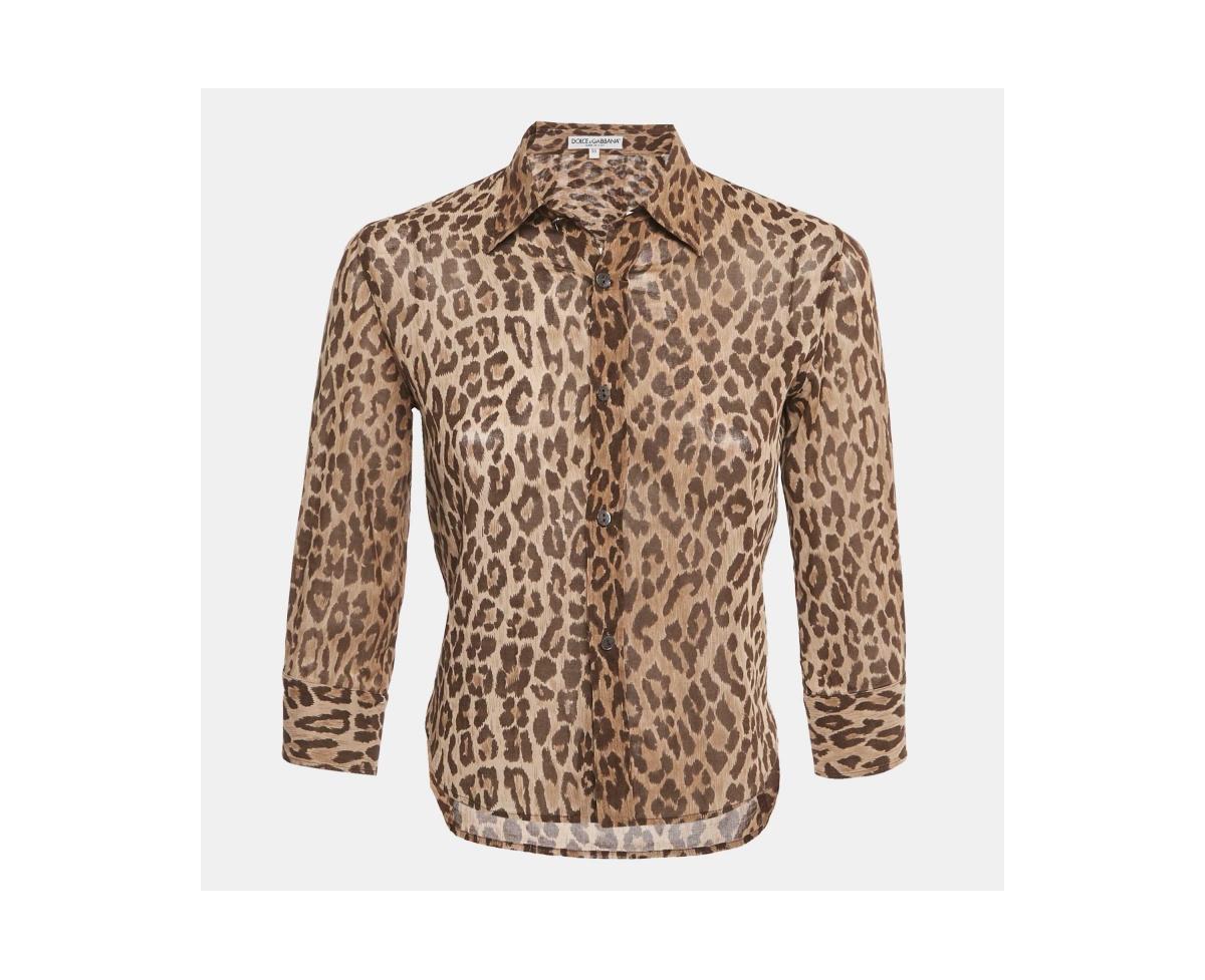 Click here for Pre-Owned Dolce & Gabbana Womens Leopard Print Cot... prices