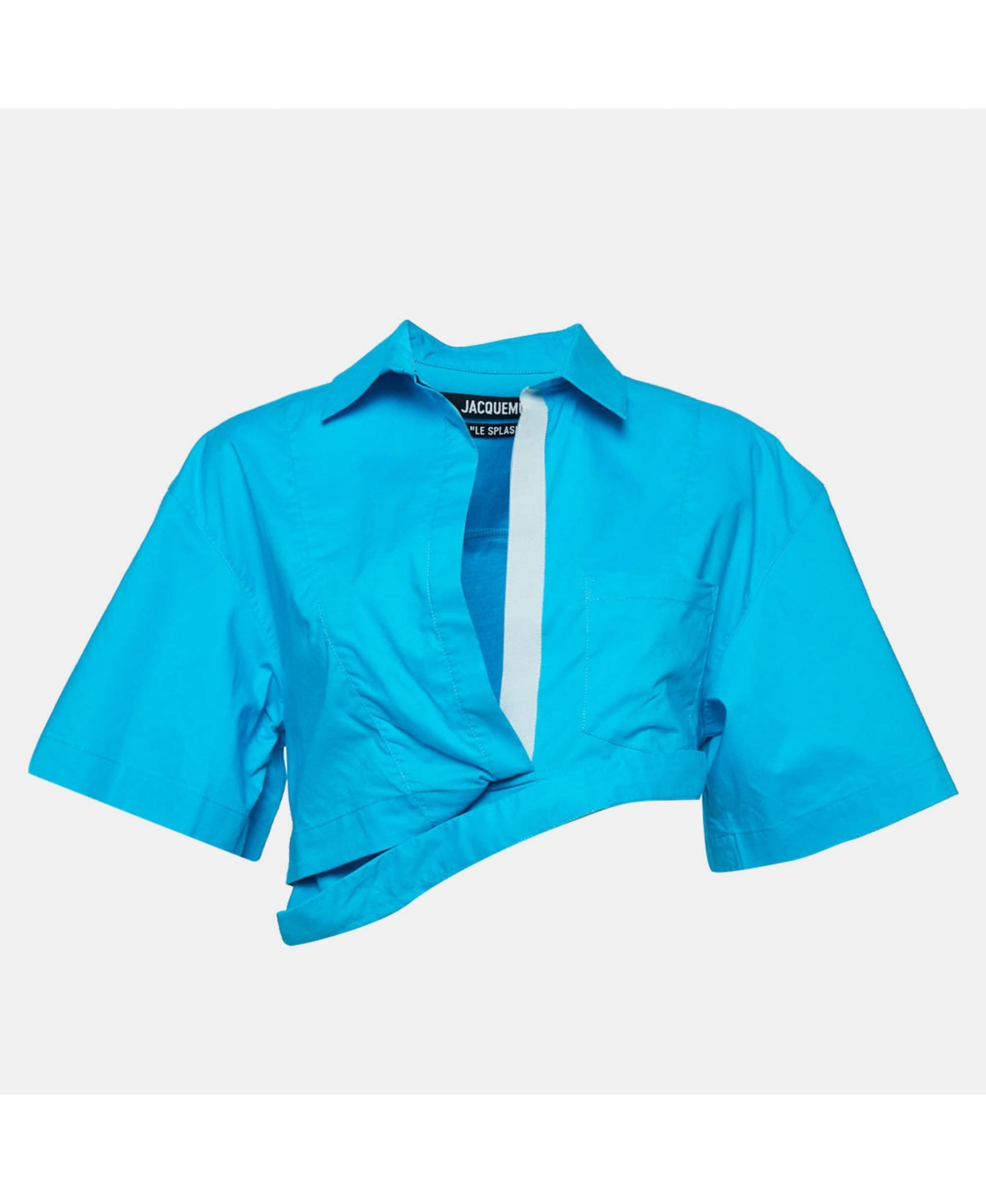 Click here for Pre-Owned Jacquemus Womens Blue Cotton La Chemise... prices