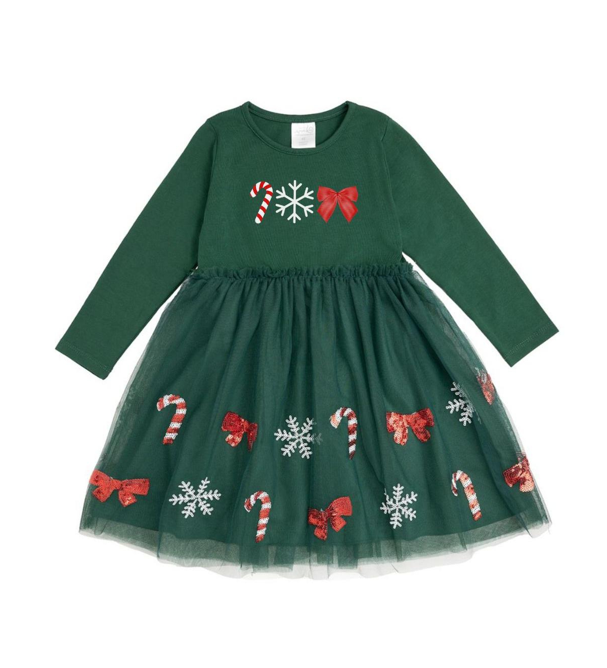 Click here for Sweet Wink Toddler Girls Emerald Candy Cane Sequin... prices