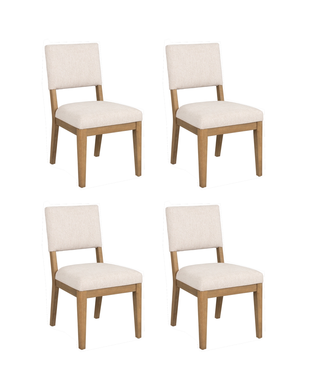 Click here for Furniture Millwork 4-Pc. Fabric Side Dining Chair... prices