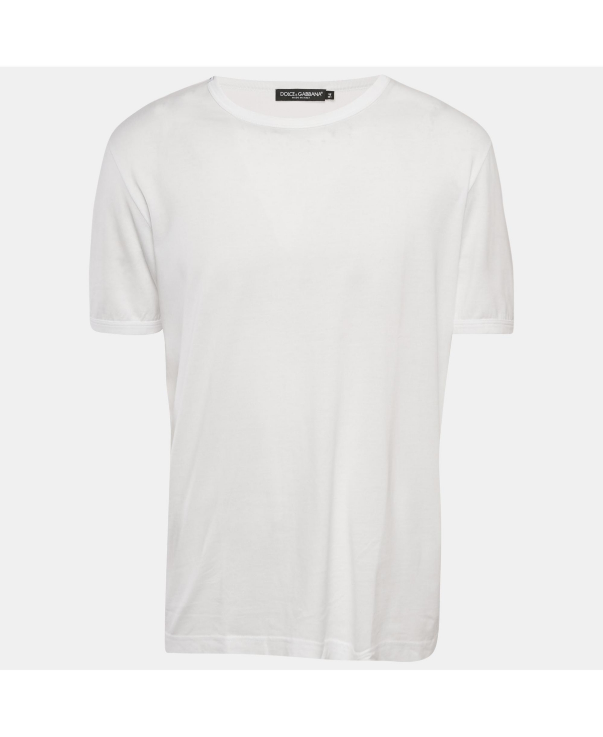 Click here for Pre-Owned Dolce & Gabbana Mens White Cotton Jersey... prices