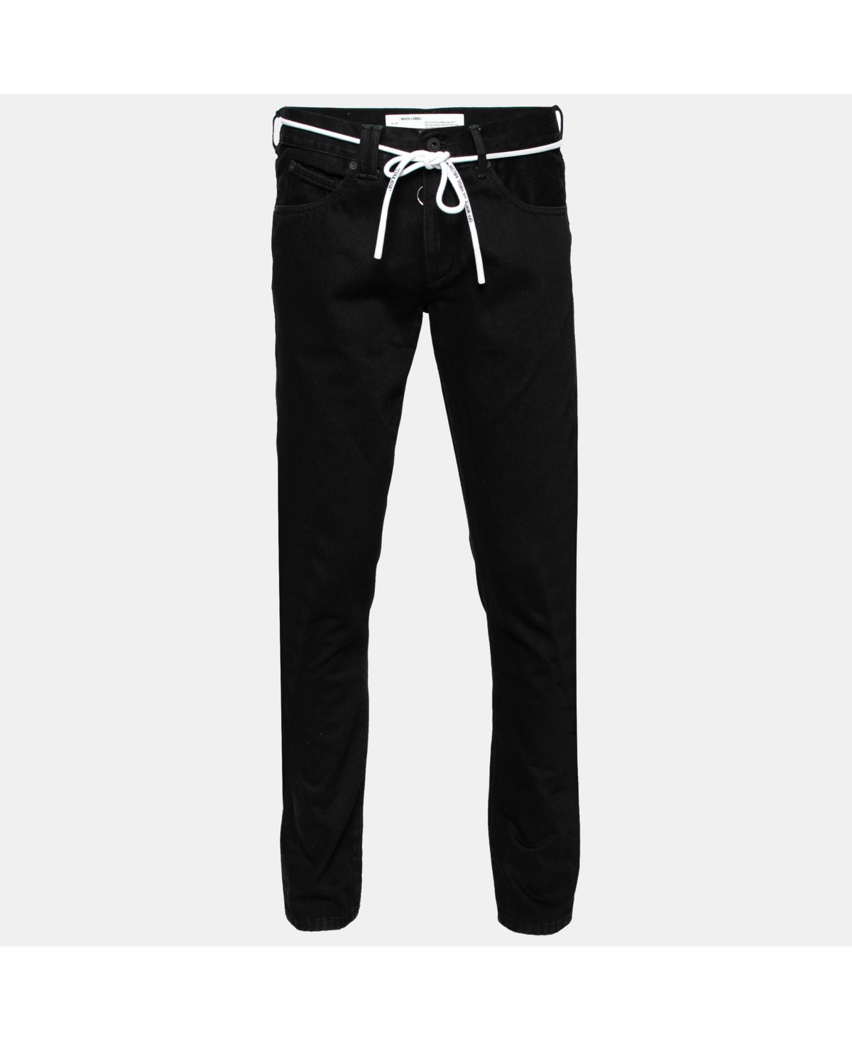 Click here for Pre-Owned Off-White Mens Black Denim Arrow Printed... prices