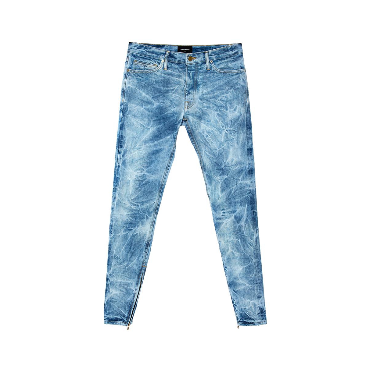 Click here for Pre-Owned Fear Of God Mens Indigo Acid Washed Deni... prices