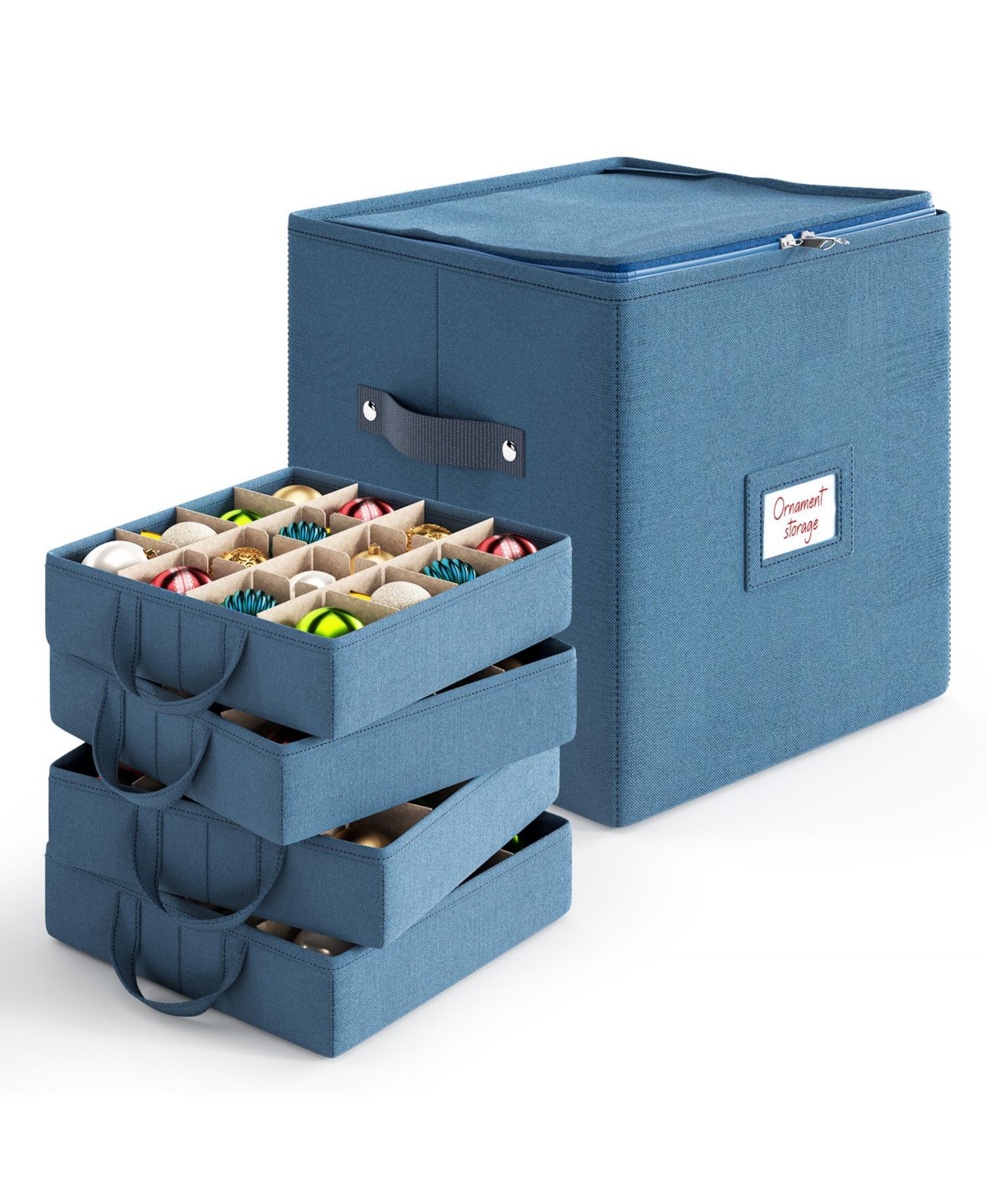 Click here for Christmas Ornament Storage Box With 4 Inner Tray D... prices