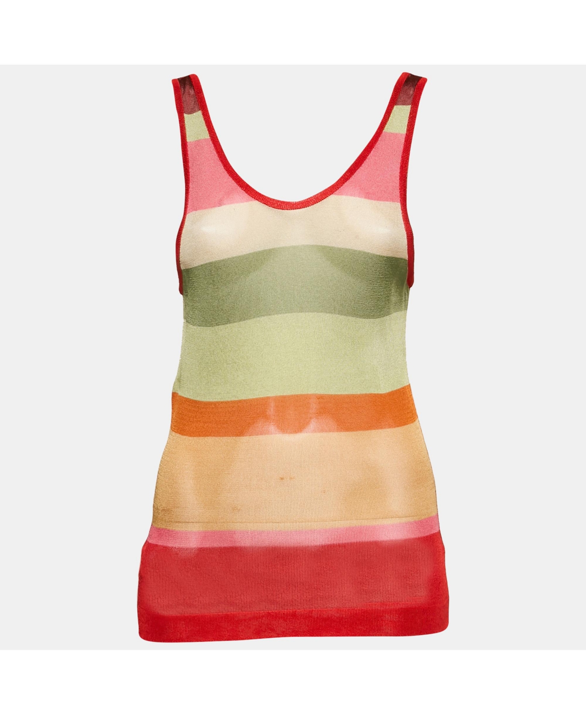 Click here for Pre-Owned Missoni Womens Multicolor Striped Knit S... prices