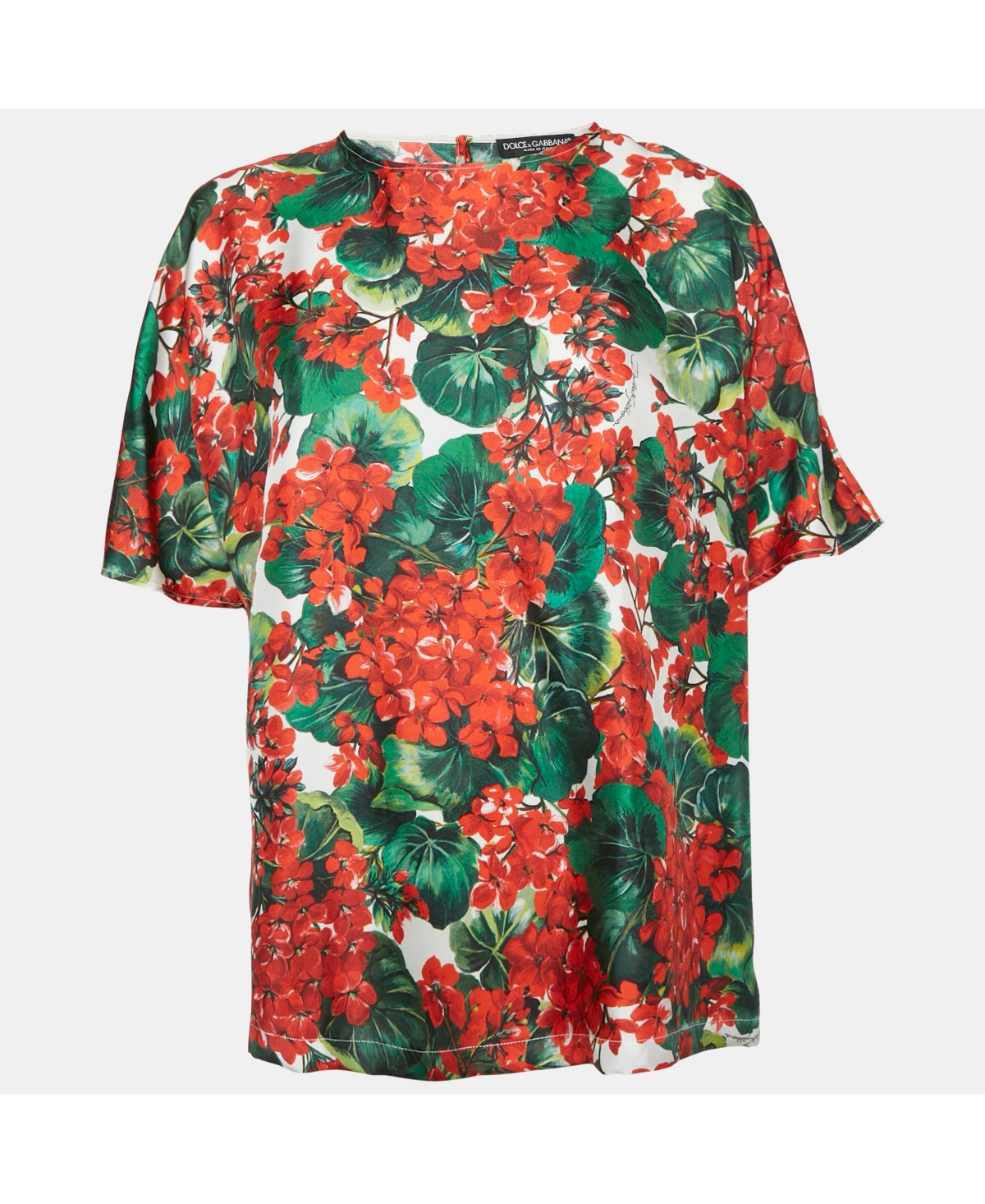 Click here for Pre-Owned Dolce & Gabbana Womens Red Floral Print... prices