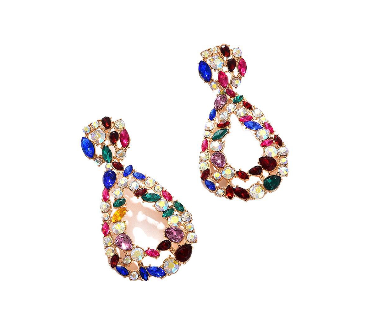 Click here for Sohi Womens Teardrop Drop Earrings - Gold prices