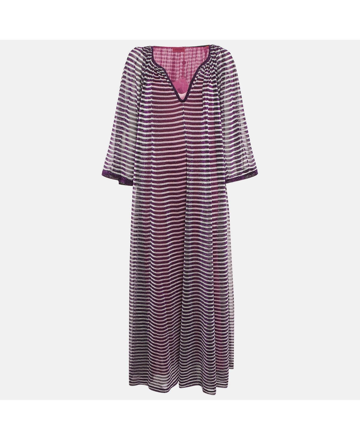 Click here for Pre-Owned Missoni Womens Purple Stripe Lurex Silk... prices