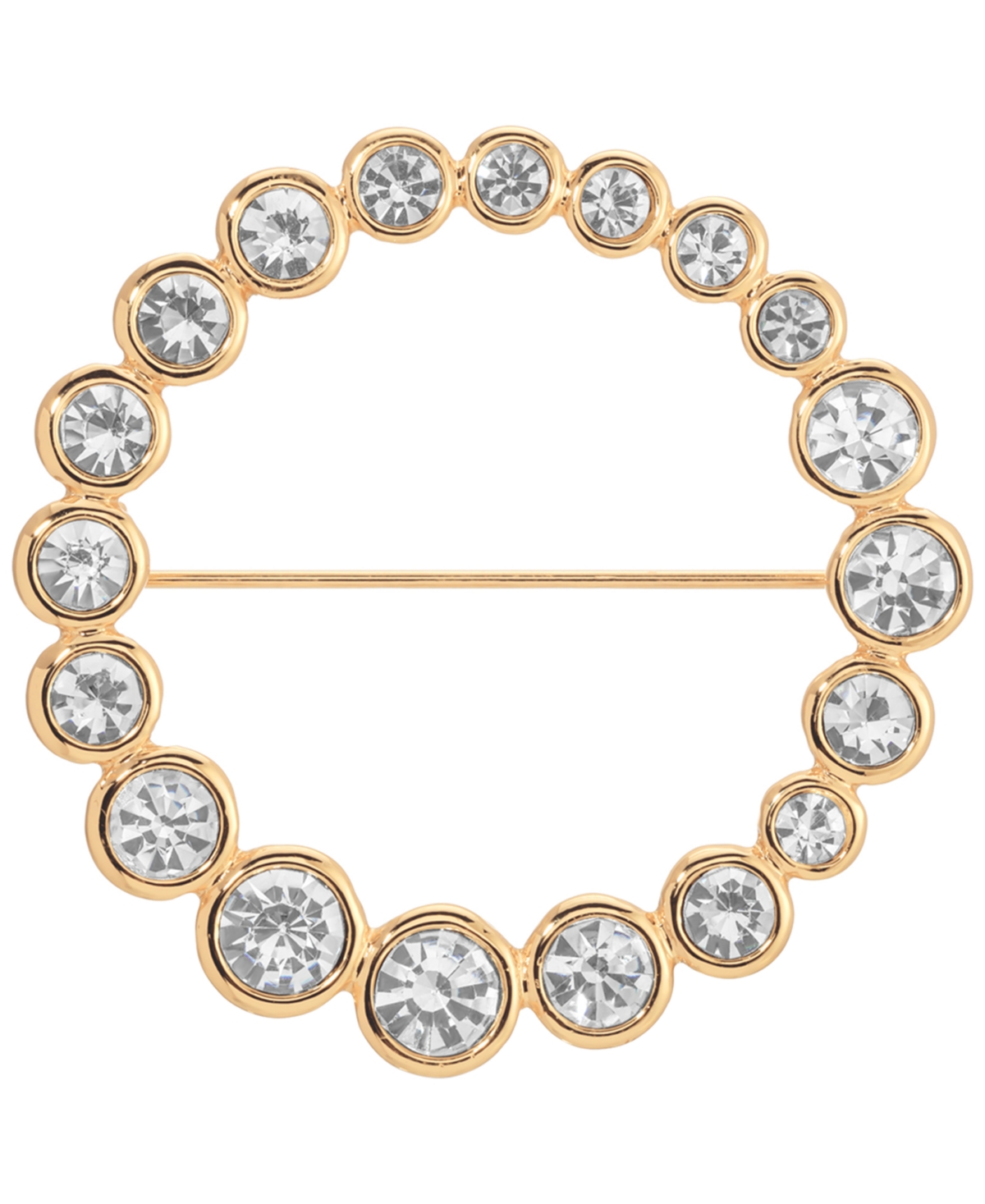 Click here for Ettika Crystal Loop Brooch - Gold prices