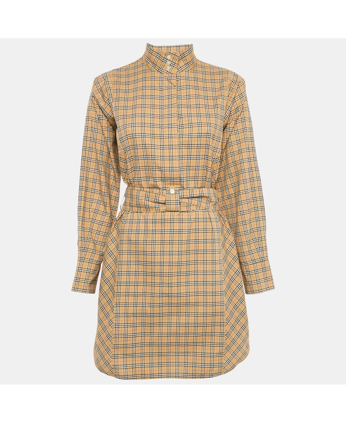 Click here for Pre-Owned Burberry Womens Brown Vintage Check Cott... prices