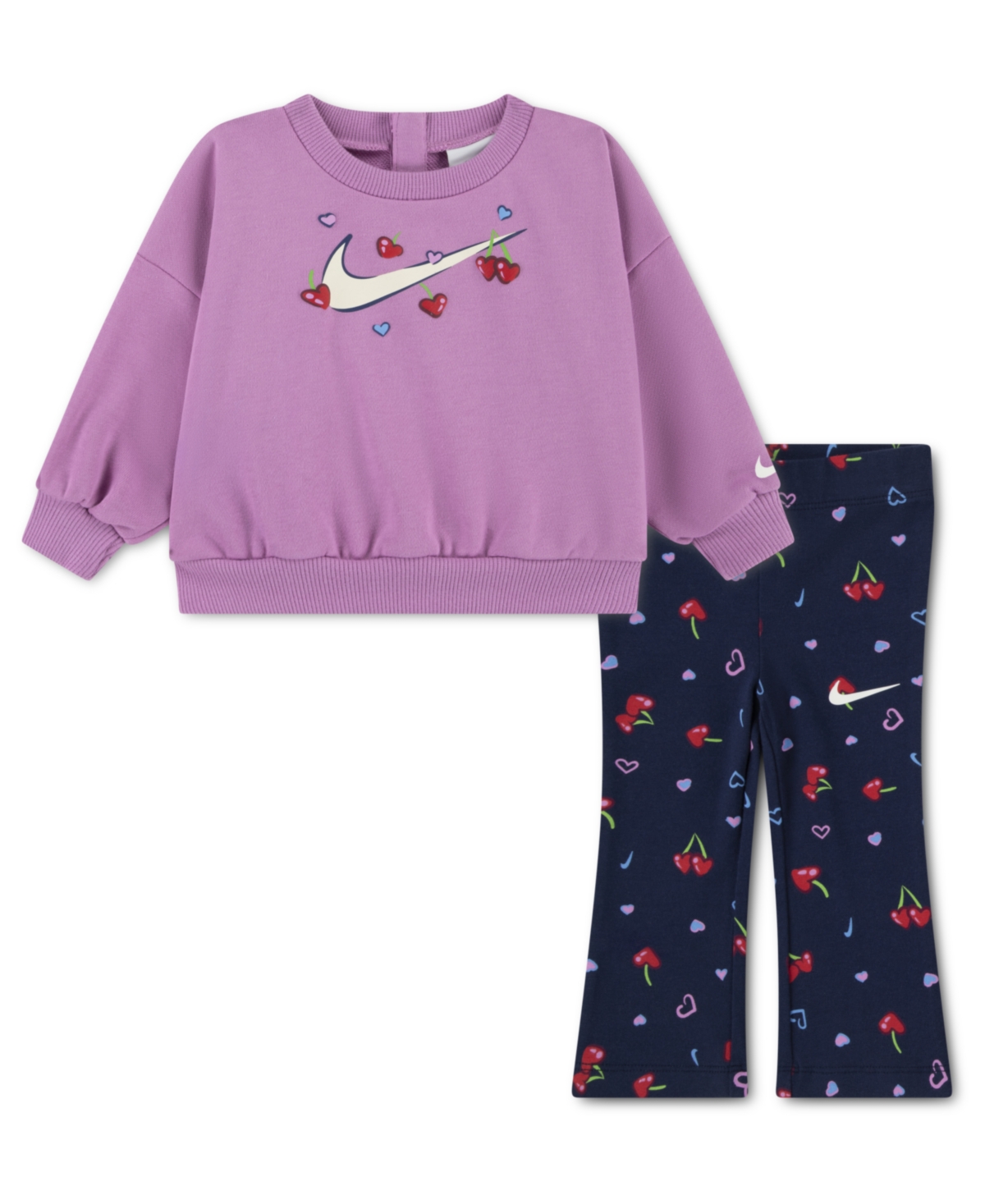 Click here for Nike Baby Girls Crewneck Sweatshirt and Leggings... prices