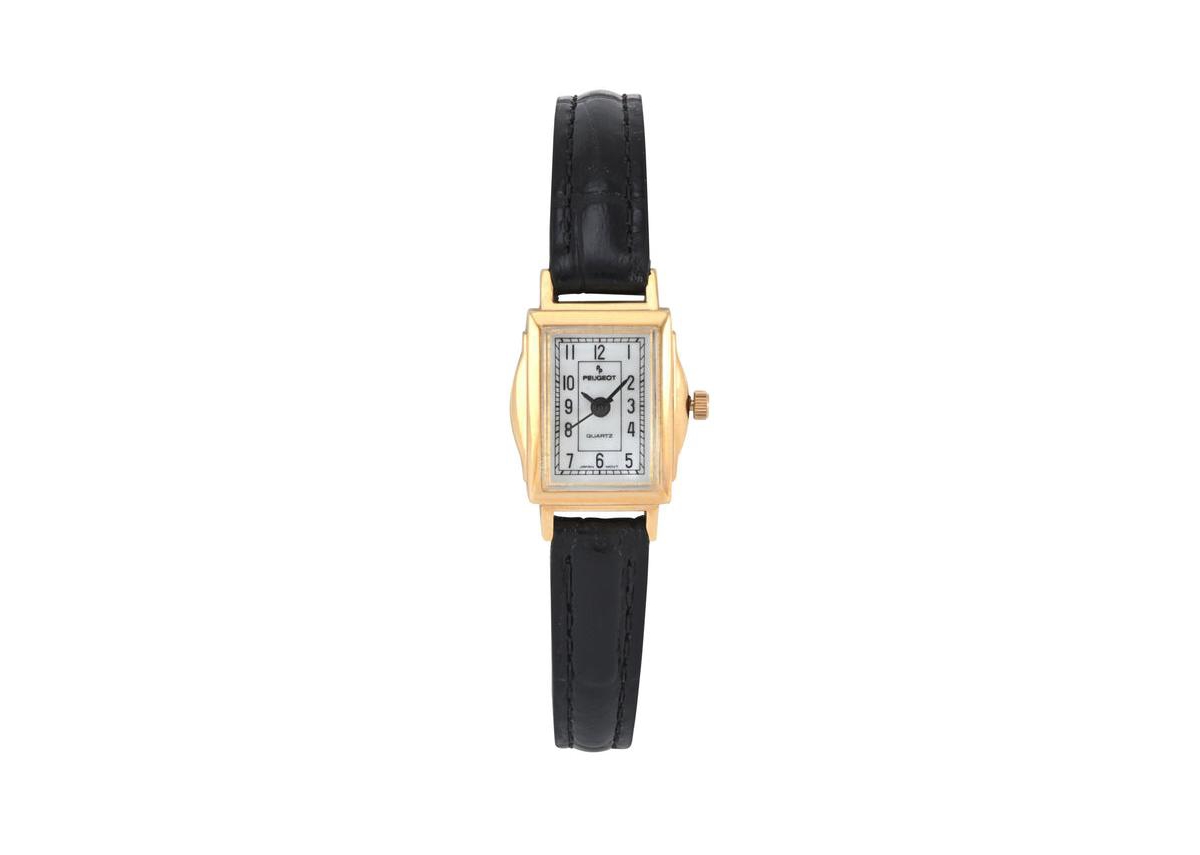 Click here for Peugeot Womens Vintage 14K Gold-Plated Rectangular... prices