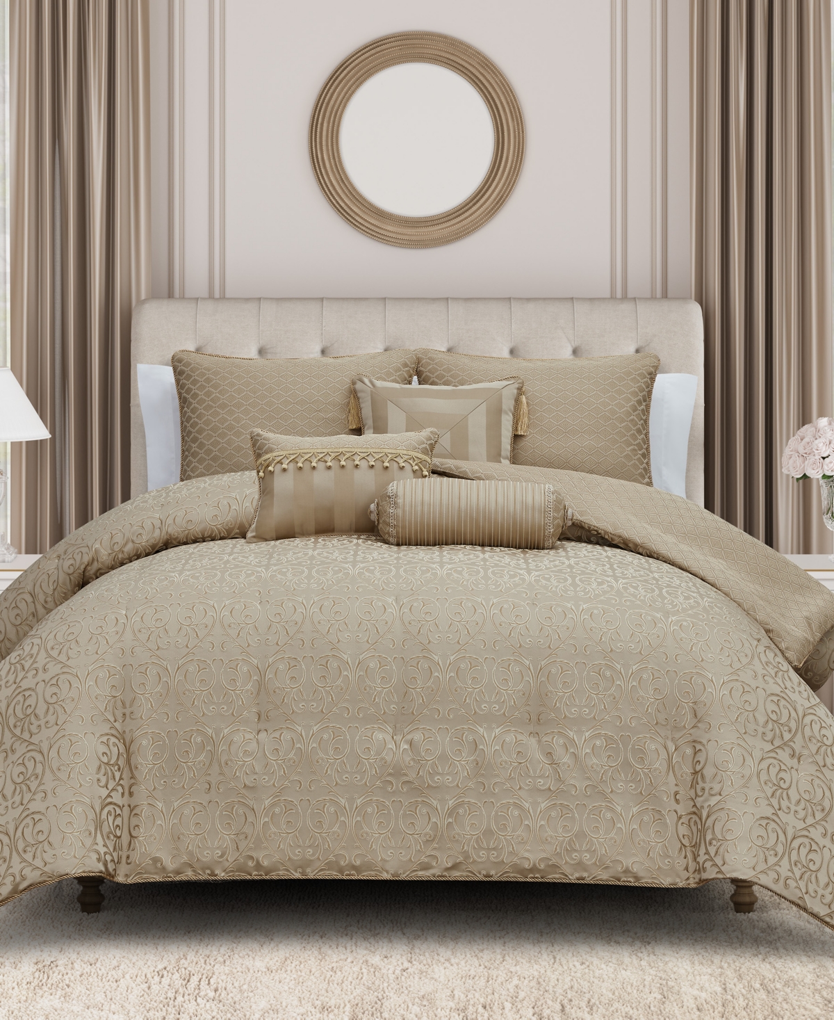 Click here for Waterford Anya Soft 3-Pc. Comforter Set  King - Go... prices