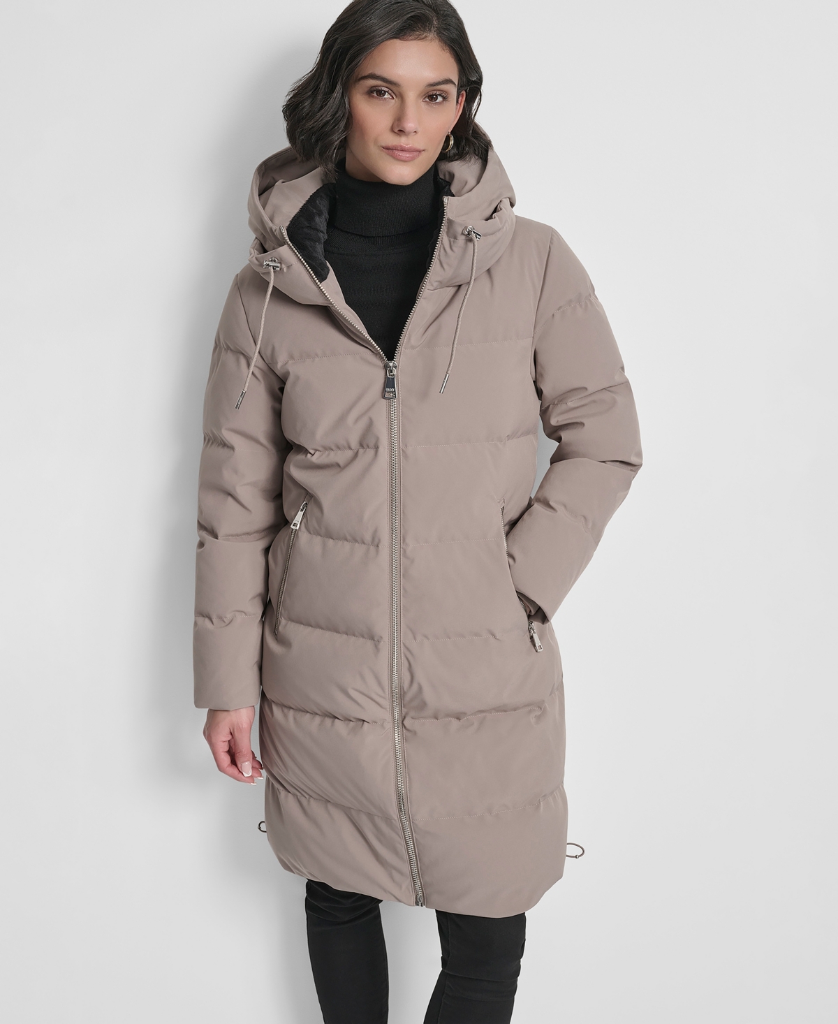 Click here for Dkny Womens Stand Collar Zipper Puffer Coat - This... prices