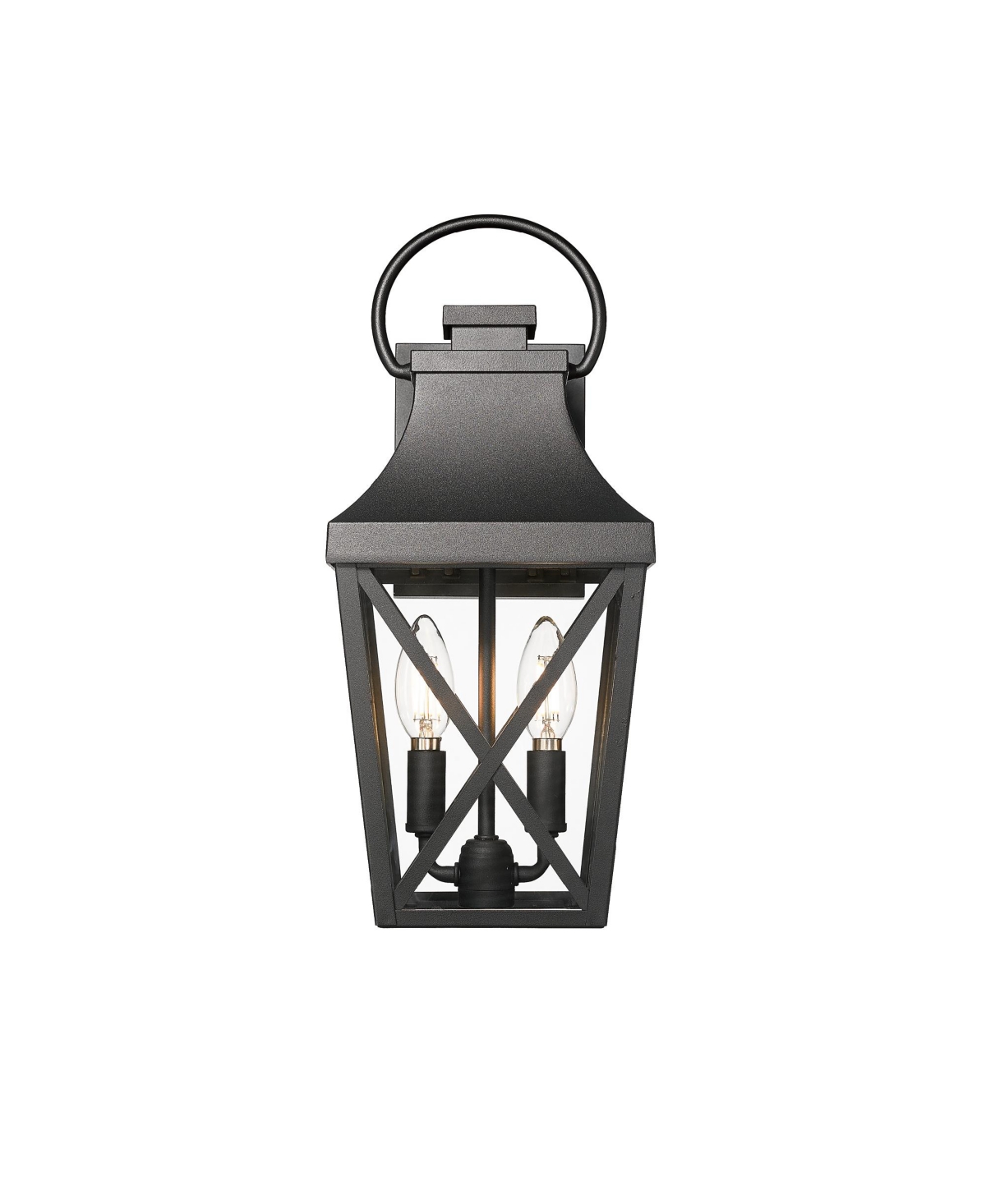 Click here for sumyeg Outdoor Wall Sconce 2-Pack in Matte Black w... prices