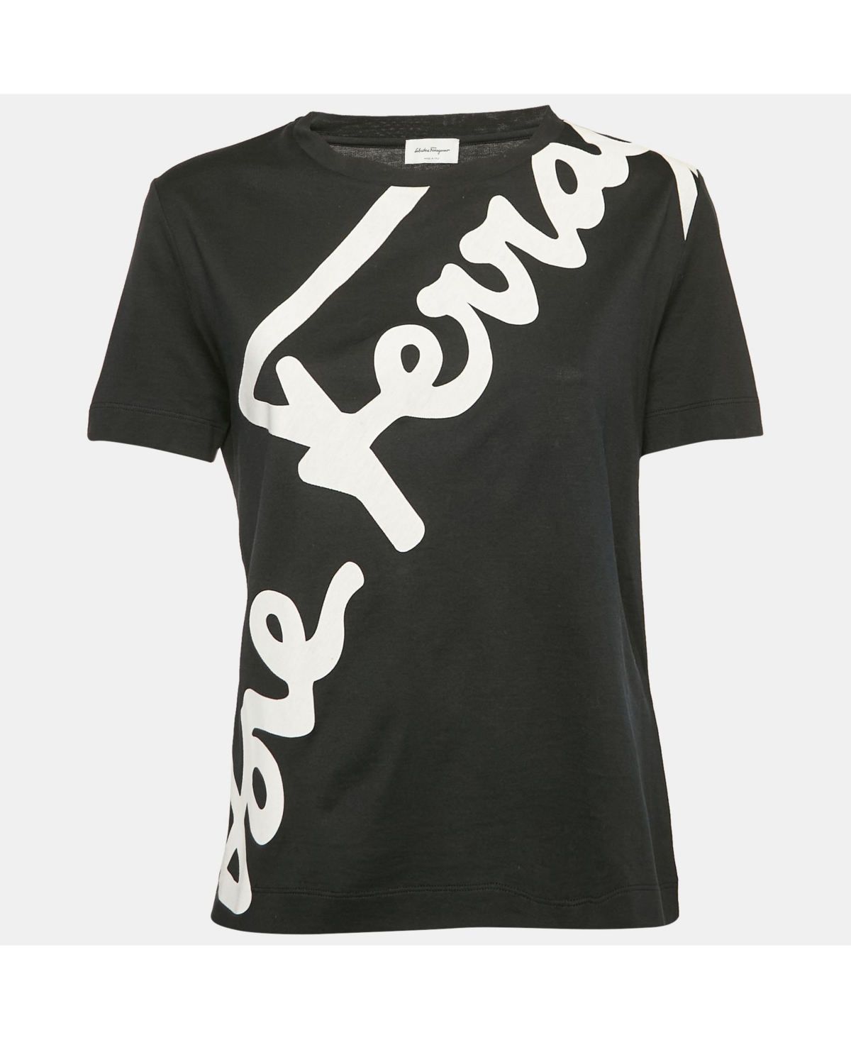 Click here for Pre-Owned Salvatore Ferragamo Womens Black Logo Pr... prices