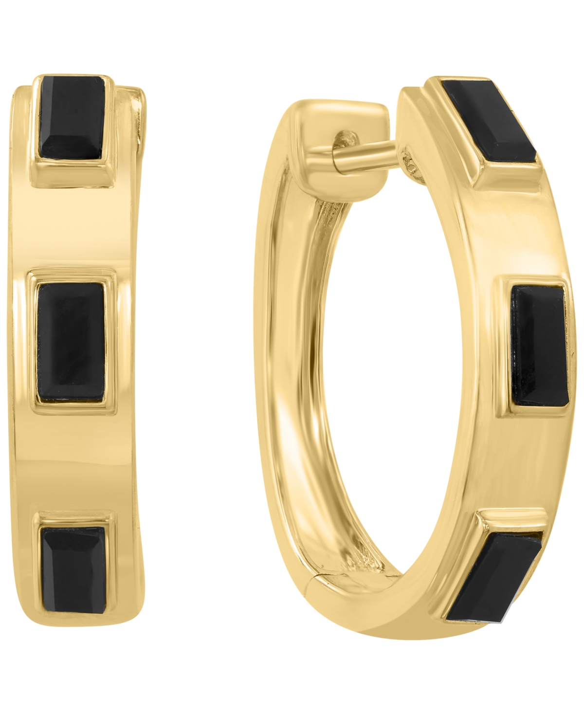 Click here for Effy Collection Onyx Earrings in 14k Yellow Gold O... prices