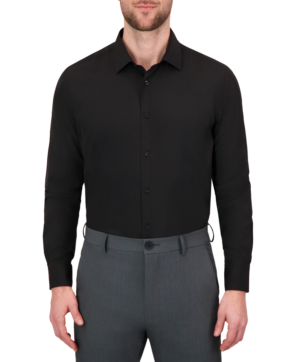 Click here for Report Collection Mens 4-Way Solid Woven Dress Shi... prices