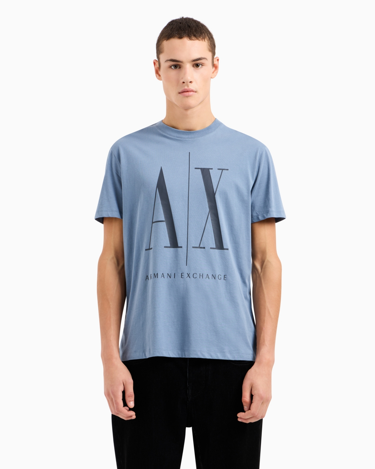 Click here for A|X Armani Exchange Mens Logo T-Shirt - Flint Ston... prices