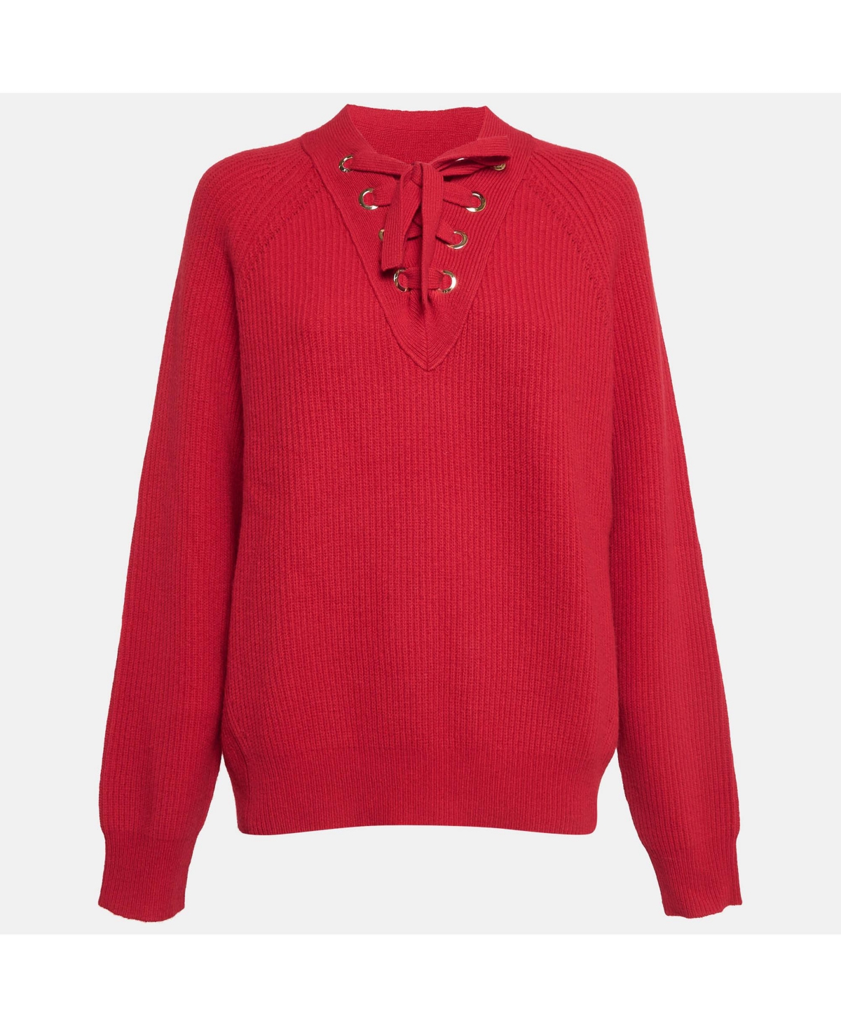 Click here for Pre-Owned Zadig & Voltaire Womens Red Rib Knit Lac... prices