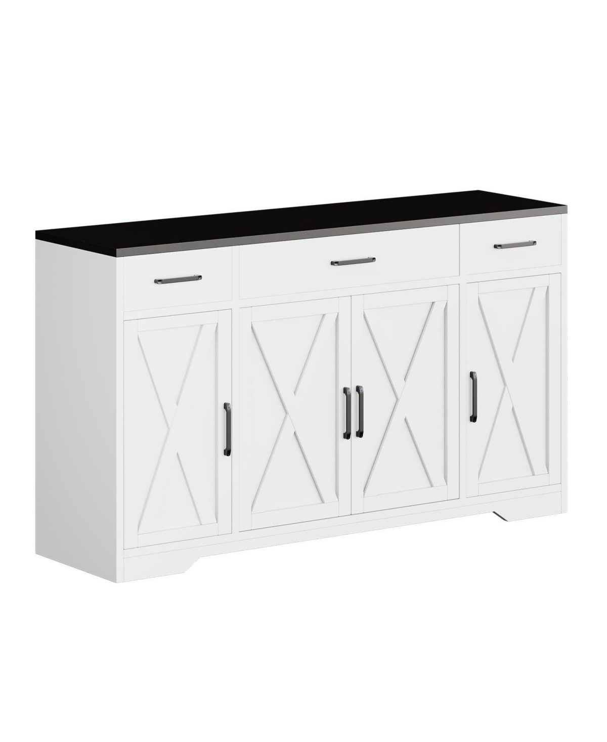 Click here for gaomon 4 Doors Modern Farmhouse Buffet Cabinet wit... prices