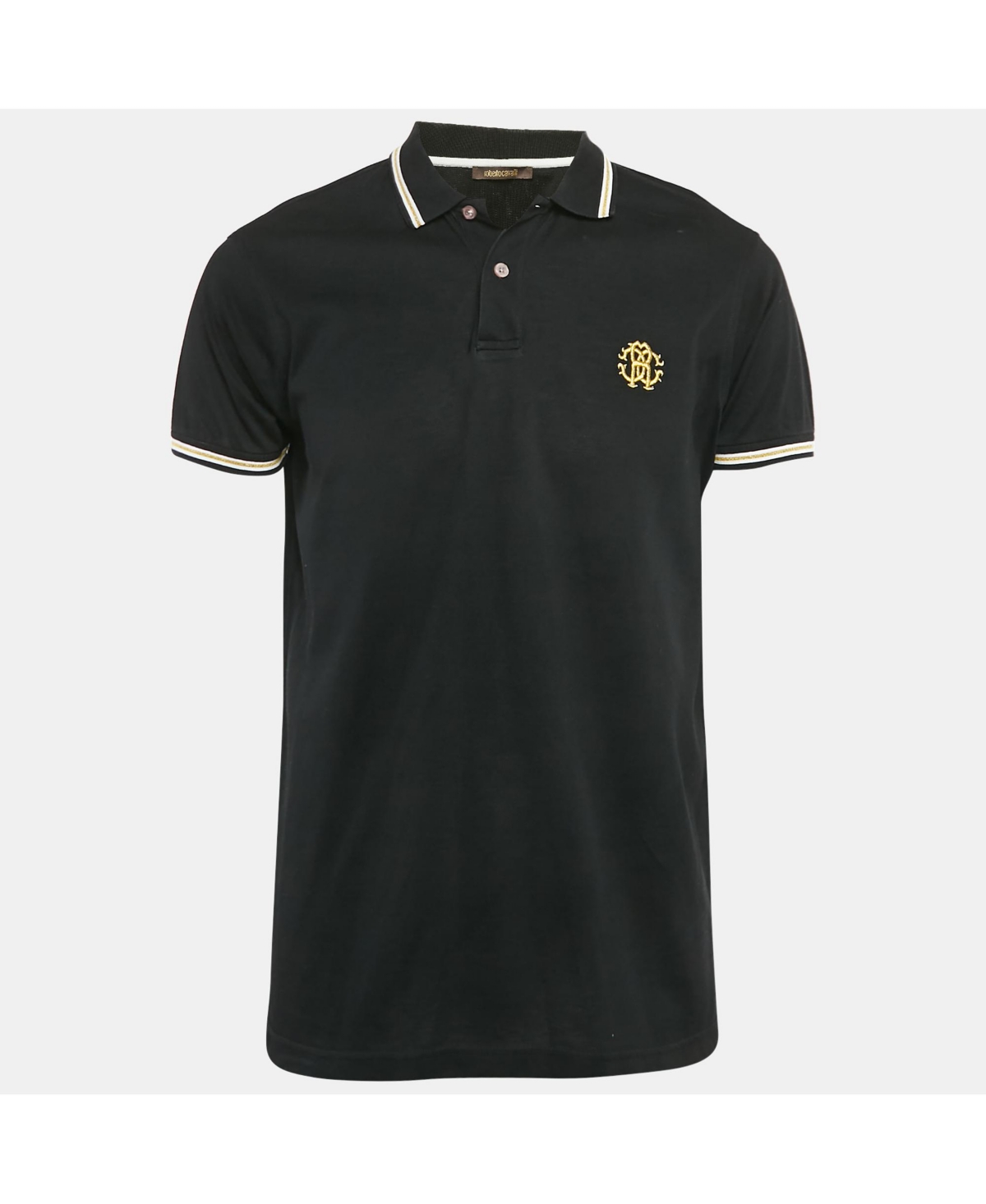 Click here for Pre-Owned Roberto Cavalli Mens Cotton Pique Polo T... prices