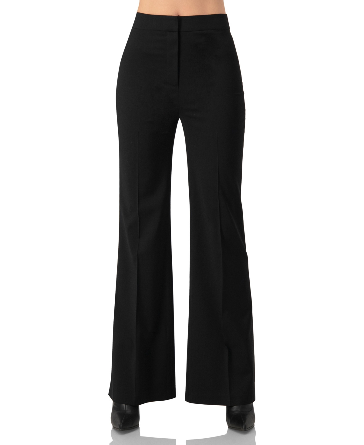 Click here for Ivonne Womens Tailored Straight-Leg Pants - Black prices