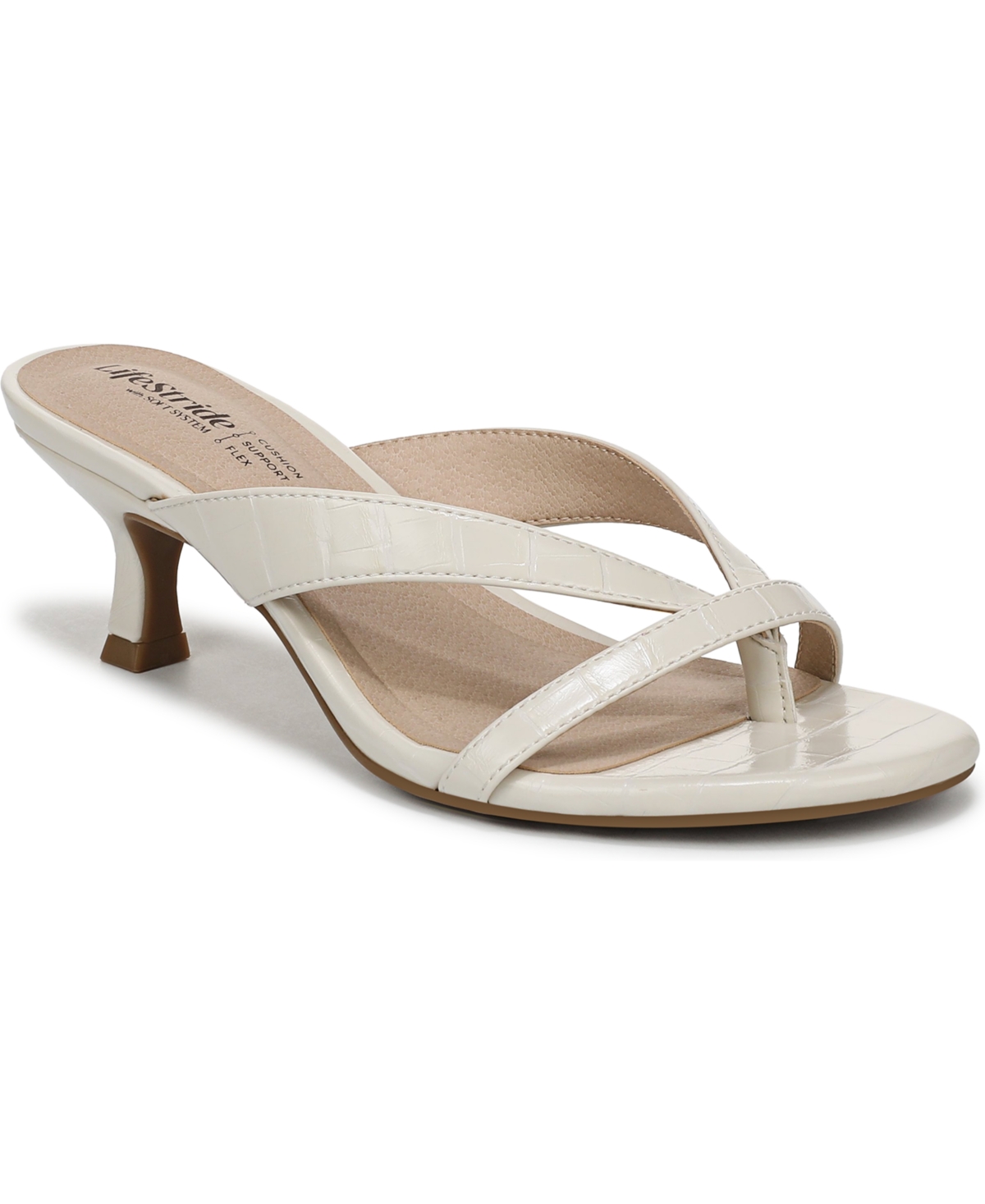 Click here for LifeStride Womens Navine Thong Sandals - Bone prices