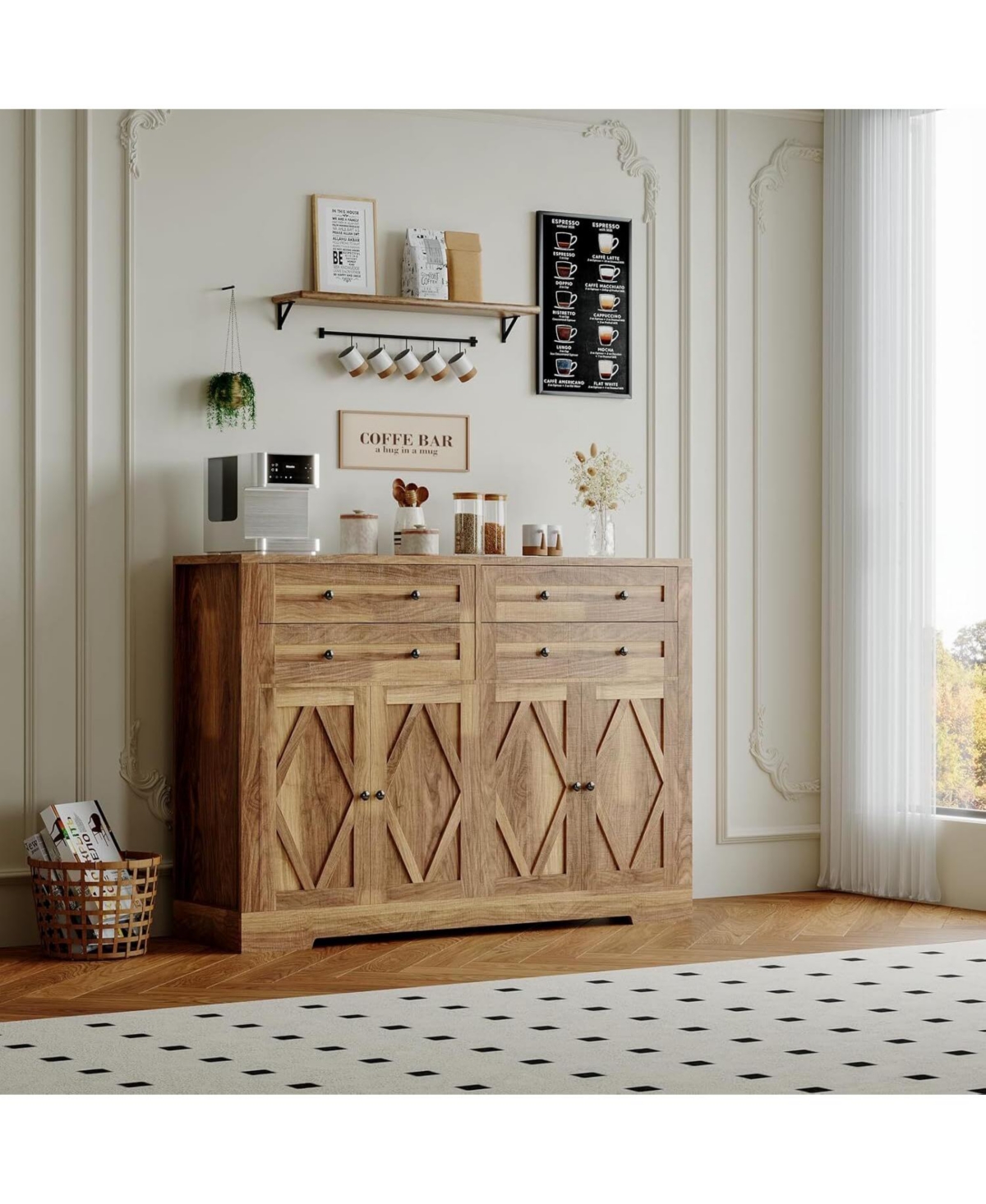 Click here for Gaomon Modern Farmhouse Buffet Cabinet with Storag... prices