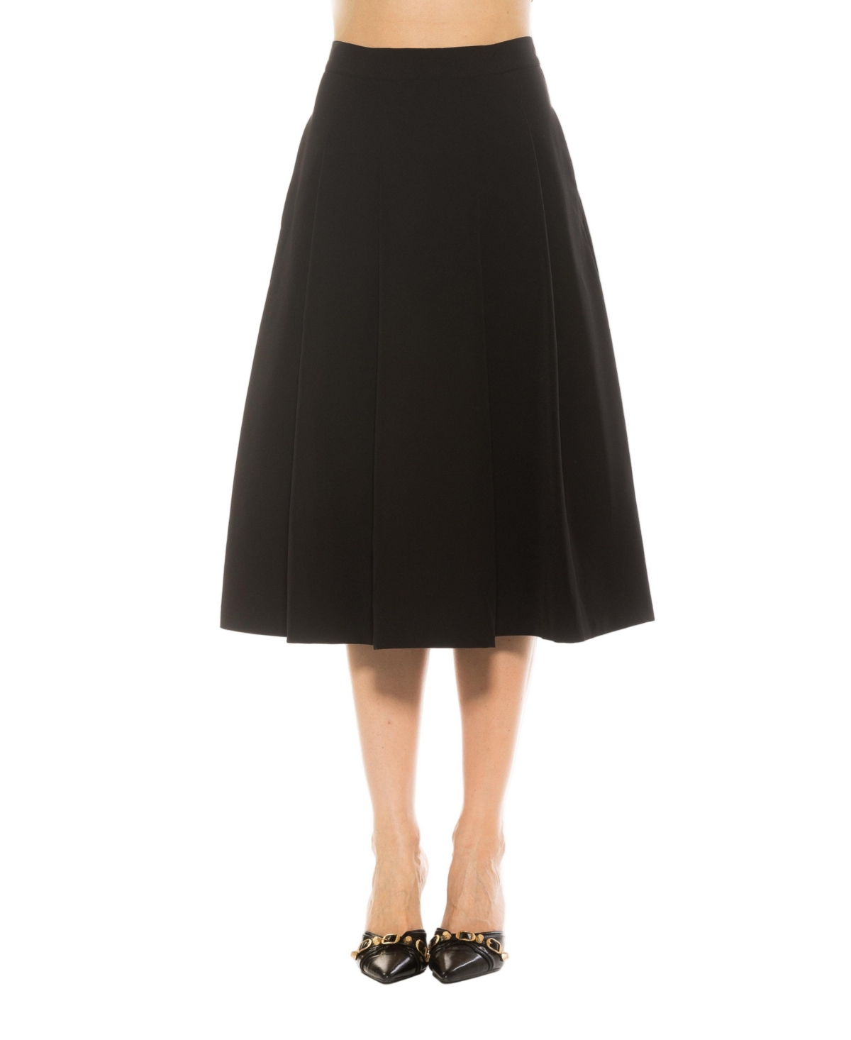 Click here for Alexia Admor Womens Illia Pleated Midi Skirt With... prices
