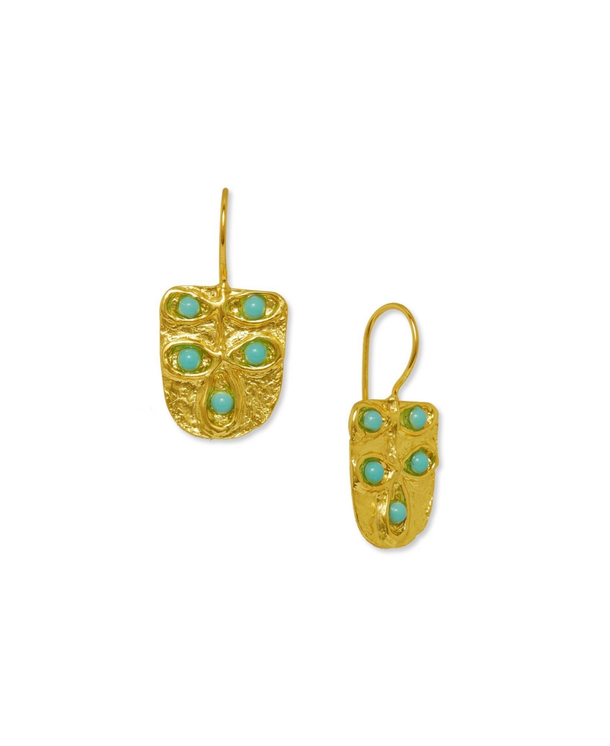 Click here for Ottoman Hands Vera Drop Earrings - Gold prices