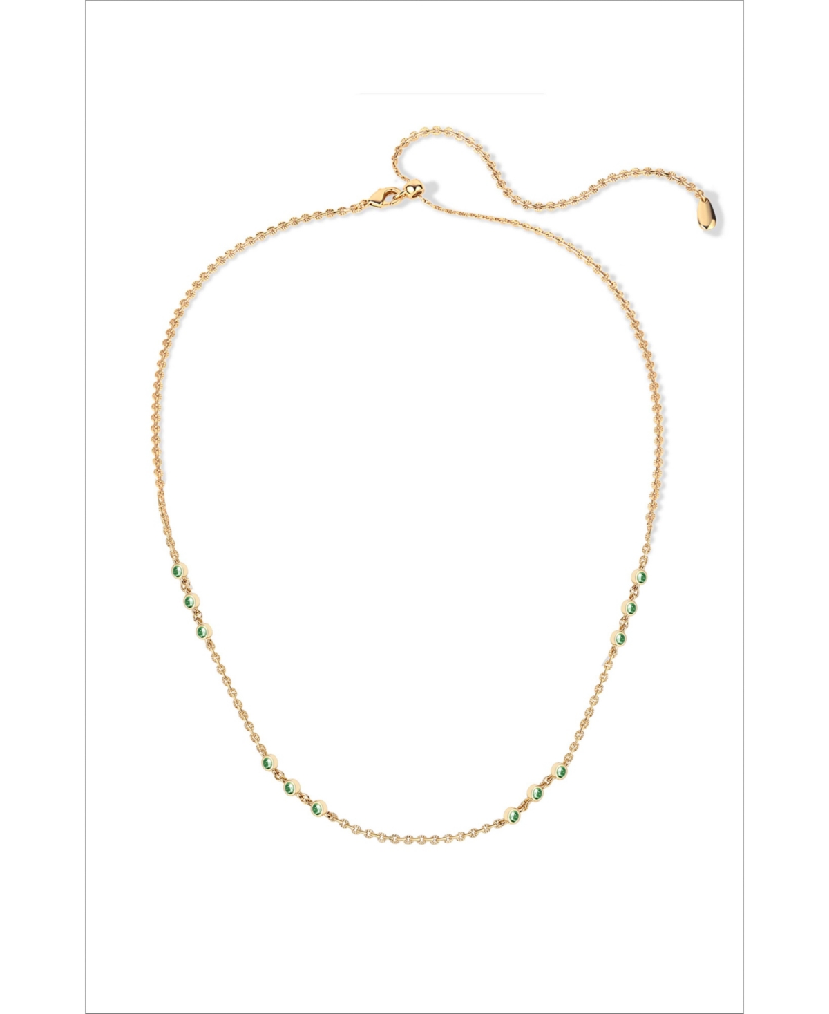 Click here for Retro Chic Verdant Whisper Necklace - Gold  green prices