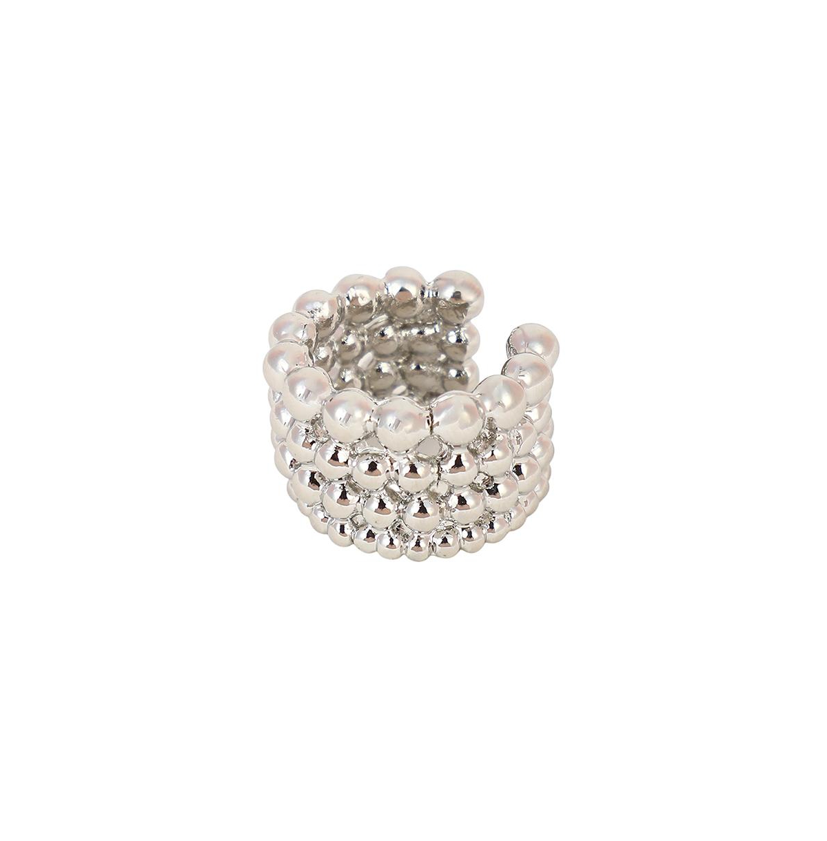 Click here for Womens The Dewdrop Statement Ring - Chrome Silver... prices