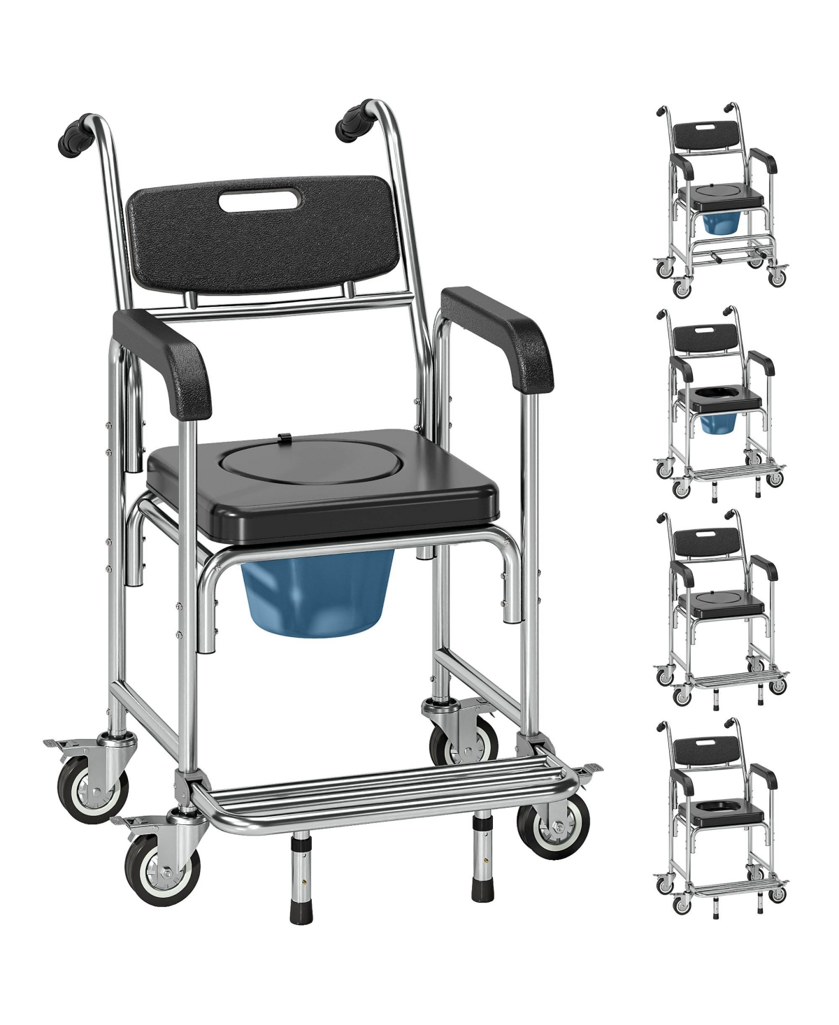 Click here for Homcom Personal Mobility Assist Waterproof Commode... prices