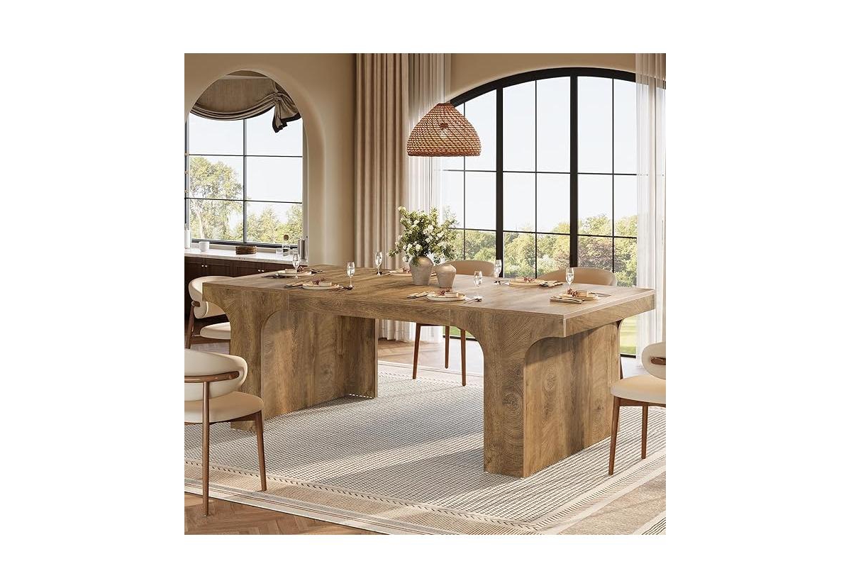Click here for Tribesigns 71-Inch Large Dining Table for 6-8  Far... prices