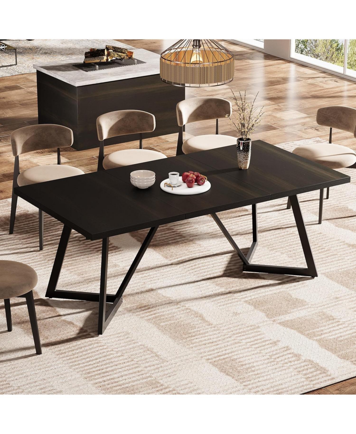 Click here for Tribesigns 70.87-Inch Large Dining Table for 4-6... prices
